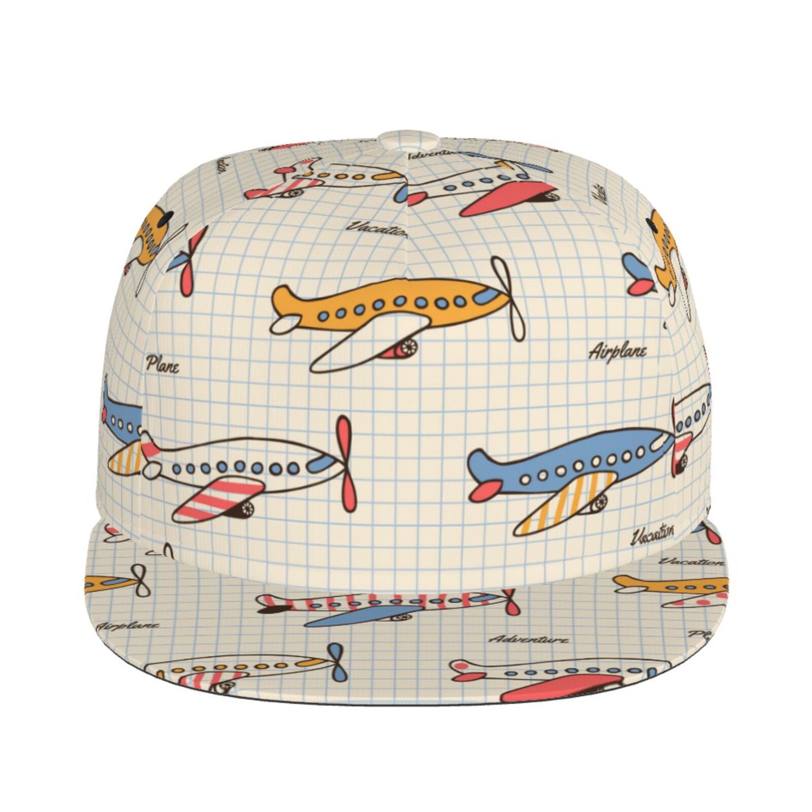 Sigee Striped Vintage Planes Print Men Women Fashion Baseball Cap ...