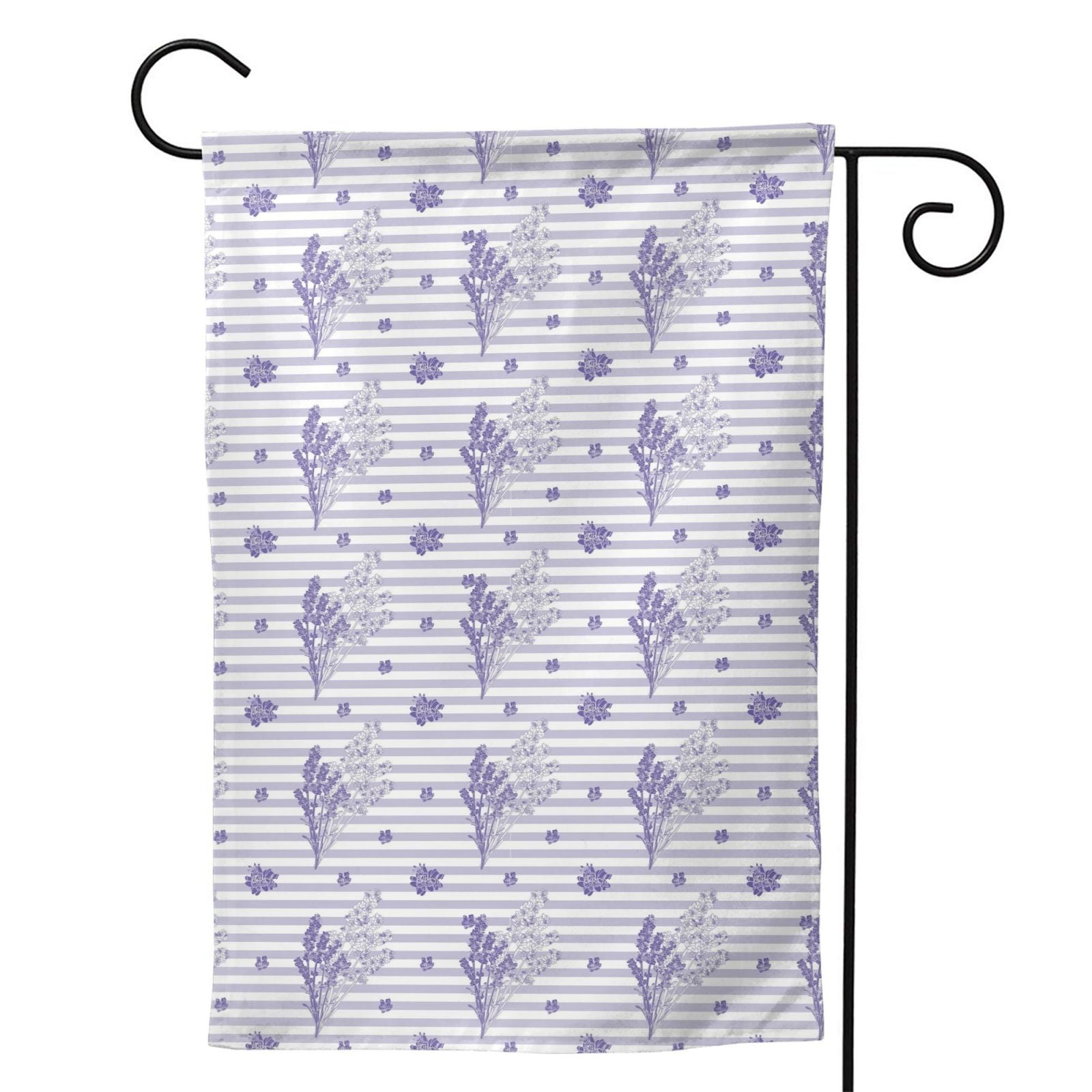 Sigee Stripes and Sprigs of Lavender for Live Happy Decorative Small ...