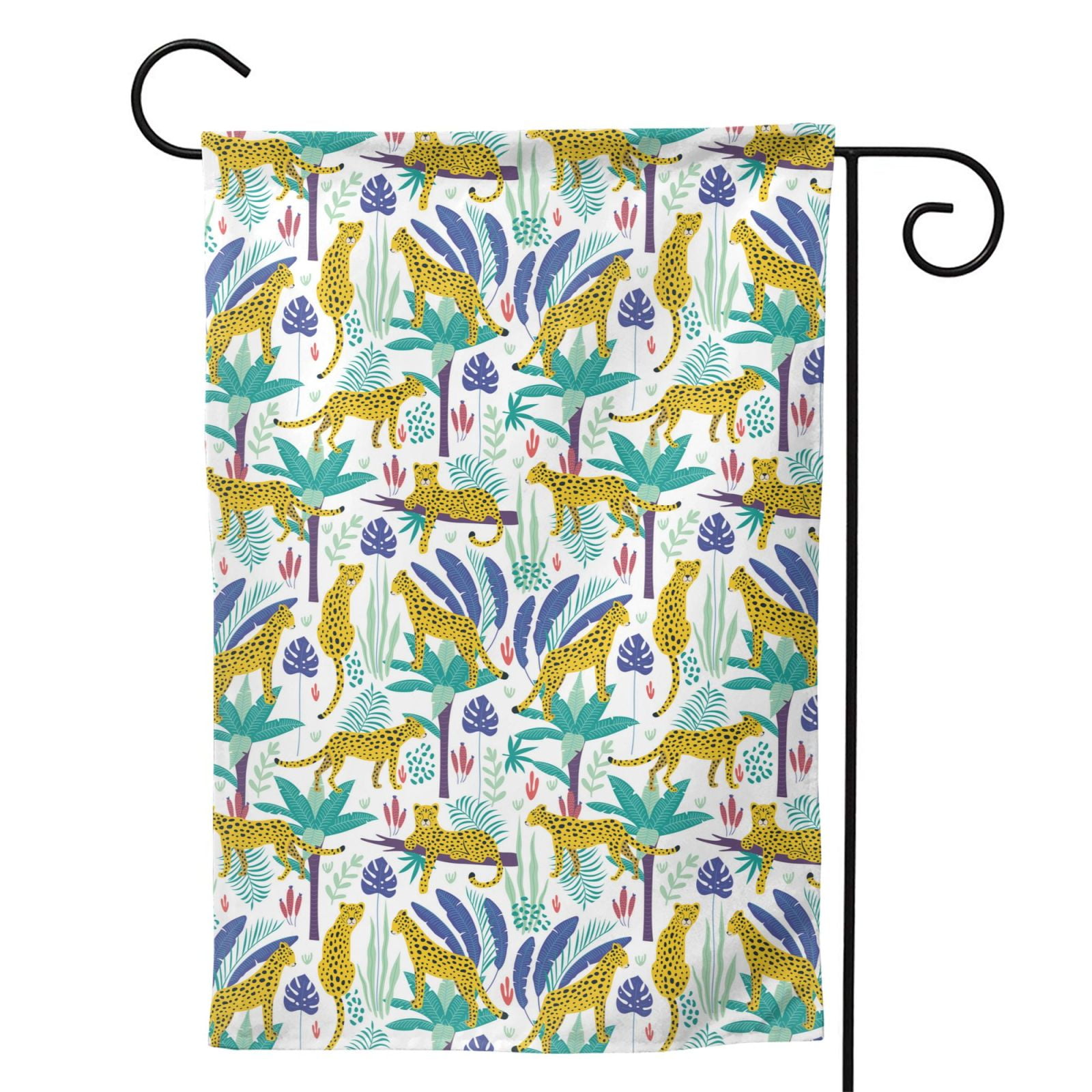 Sigee Summer Leopard for Live Happy Decorative Small Garden Flag,Double ...