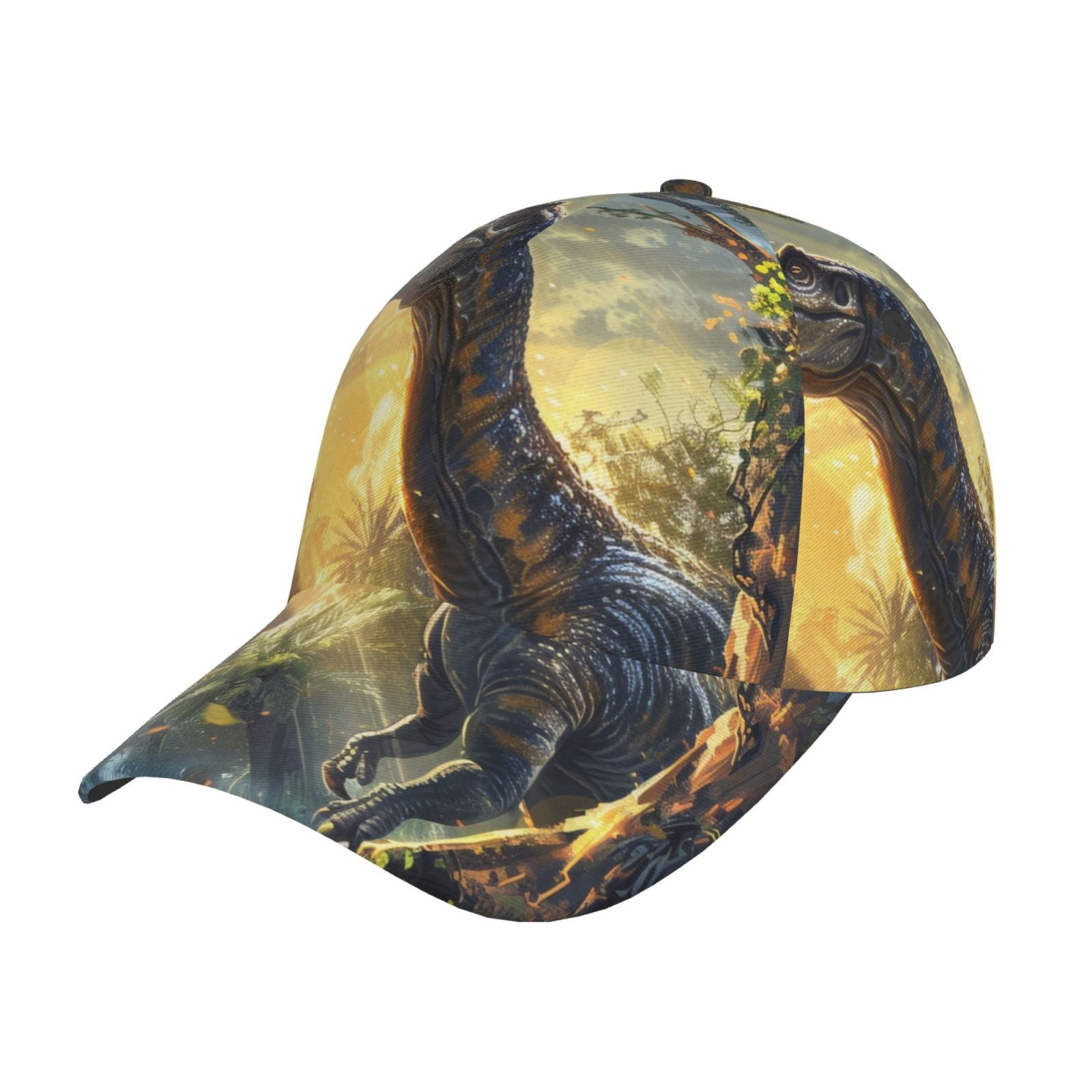 Sigee Sunshine Jungle Dinosaur for Fashionable curved brim baseball cap ...