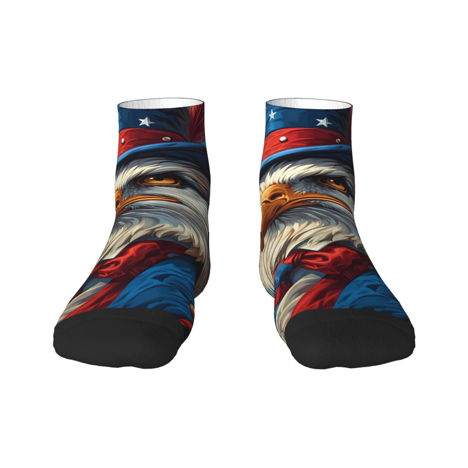 Sigee Surreal Bald Eagle Gentleman for Crew Soft Moisture-wicking Socks ...