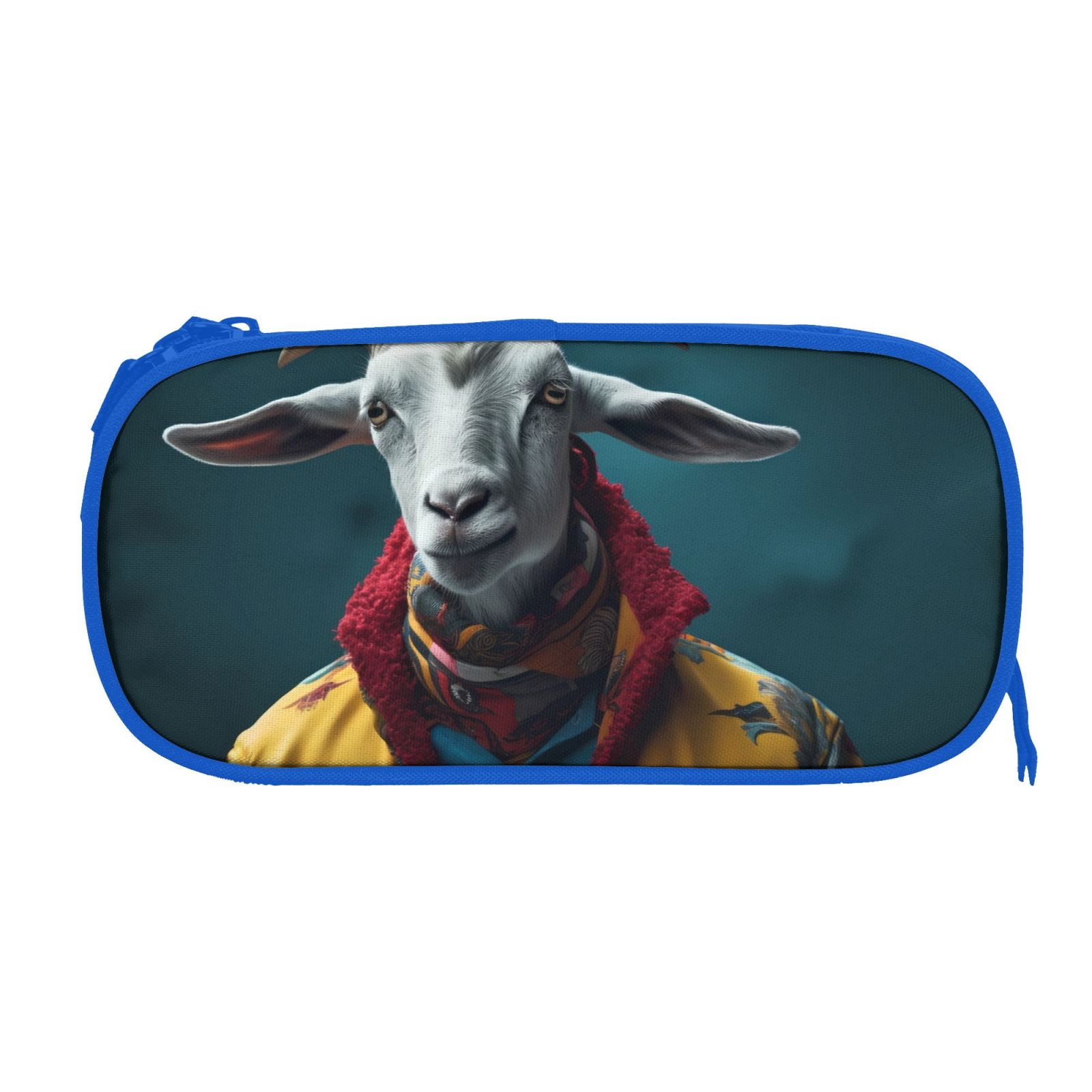 Sigee Surrealist Goat for Portable Pencil Pouch with Zipper for ...