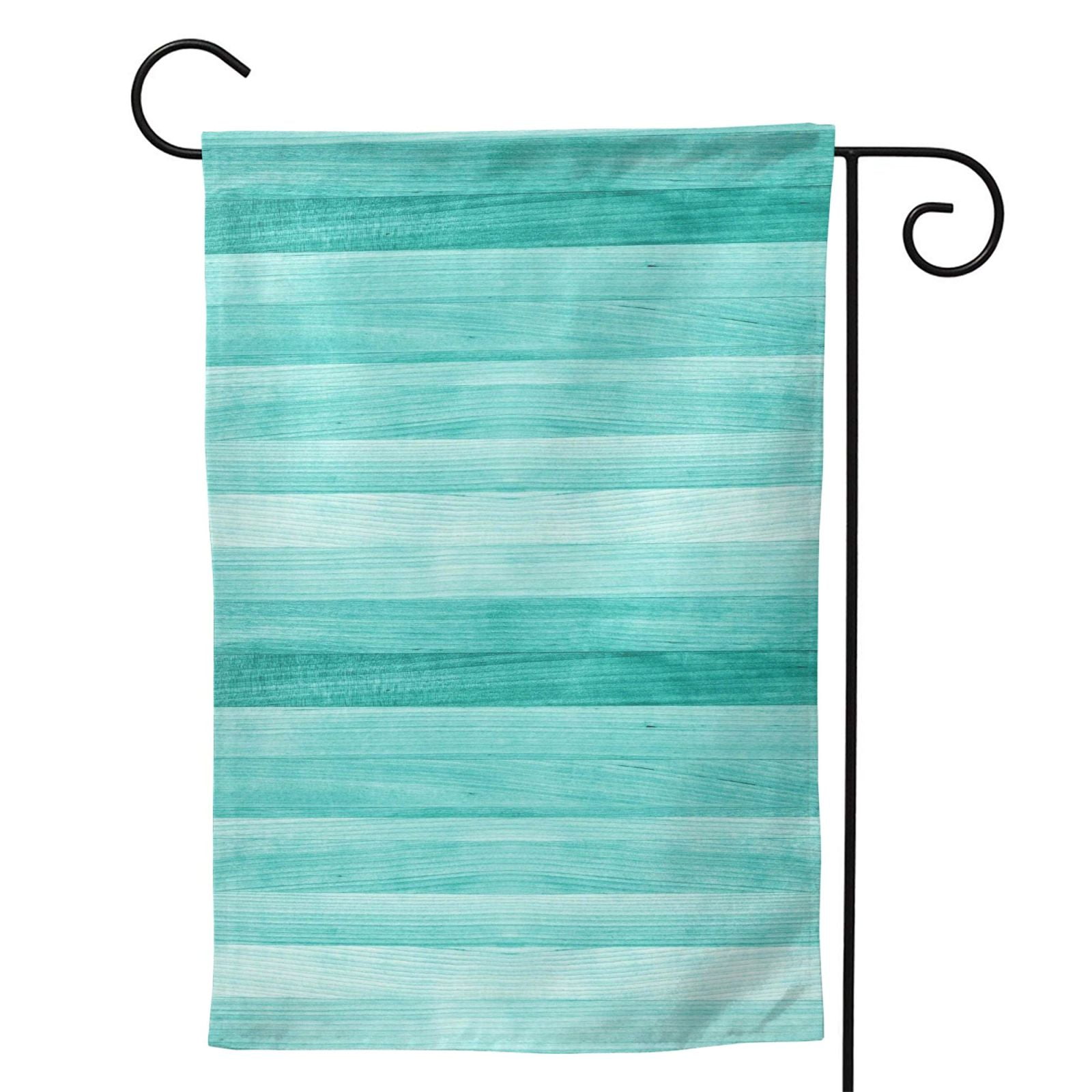 Sigee Teal Turquoise for Live Happy Decorative Small Garden Flag,Double ...