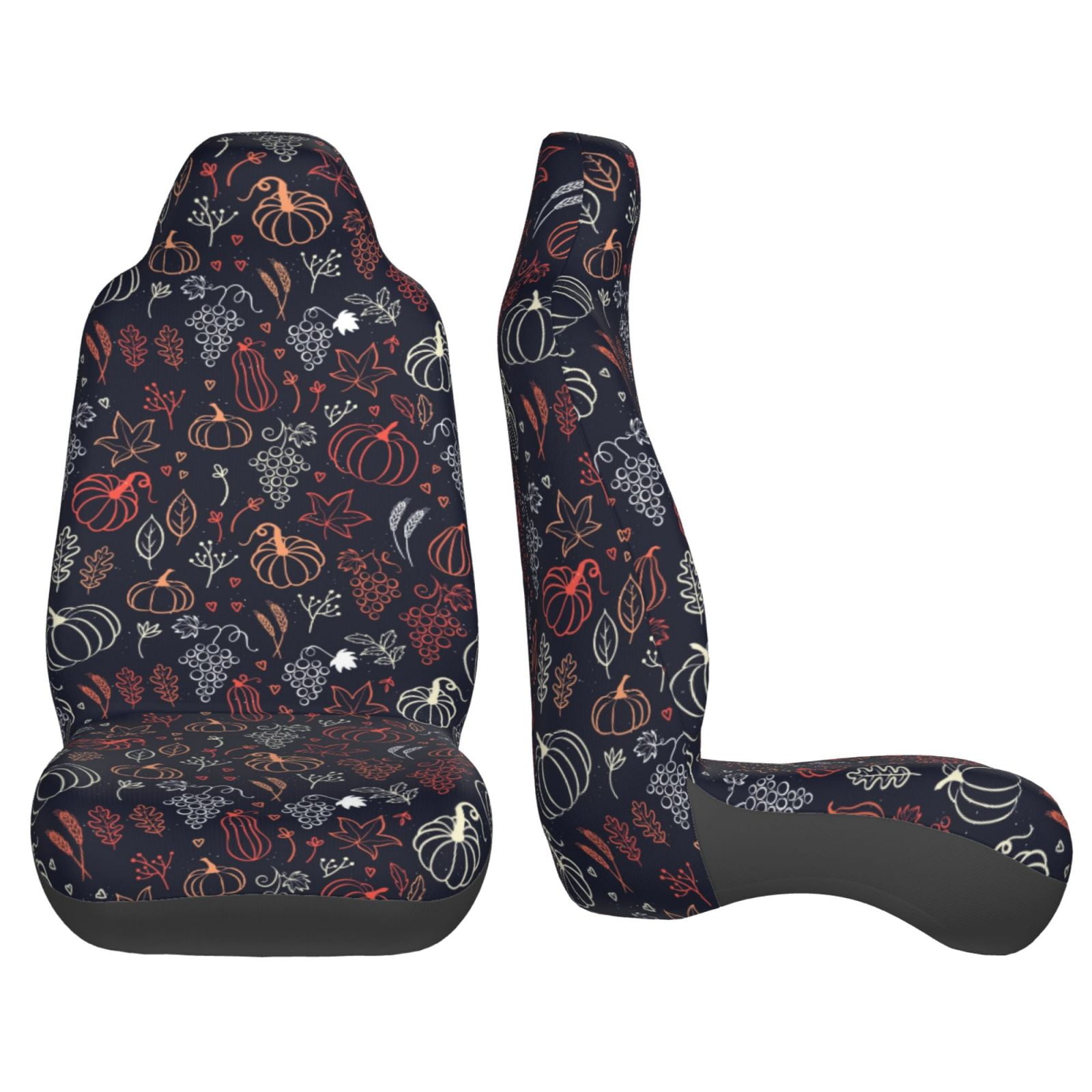 Sigee Thanksgiving Seamless Pattern for Universal Car Seat Covers ...