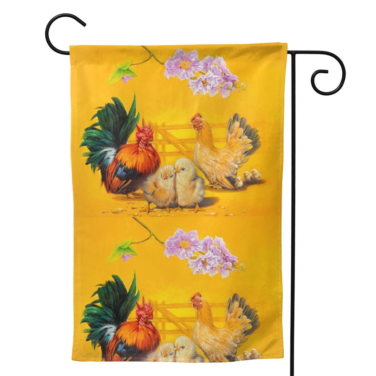 Sigee The Chicken Family for Live Happy Decorative Small Garden Flag ...