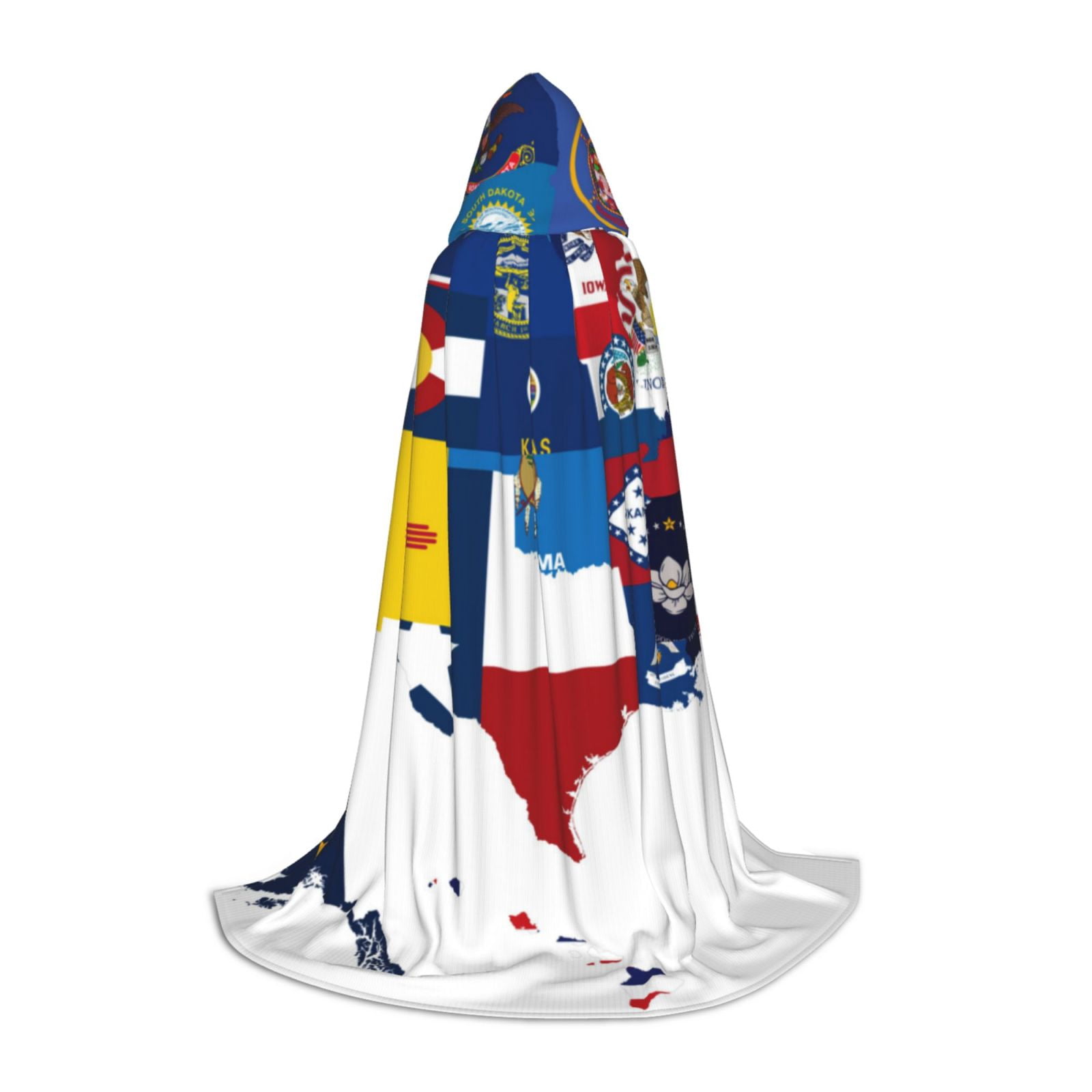 Sigee The Map Of United States for Hooded Cape For Teenagers Hood ...