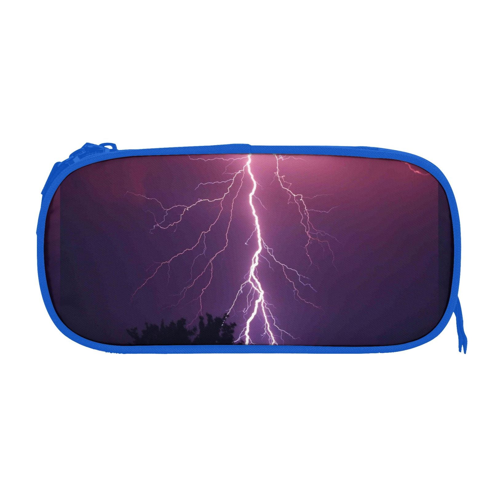 Sigee Thunderstorm Violet Purple for Portable Pencil Pouch with Zipper ...