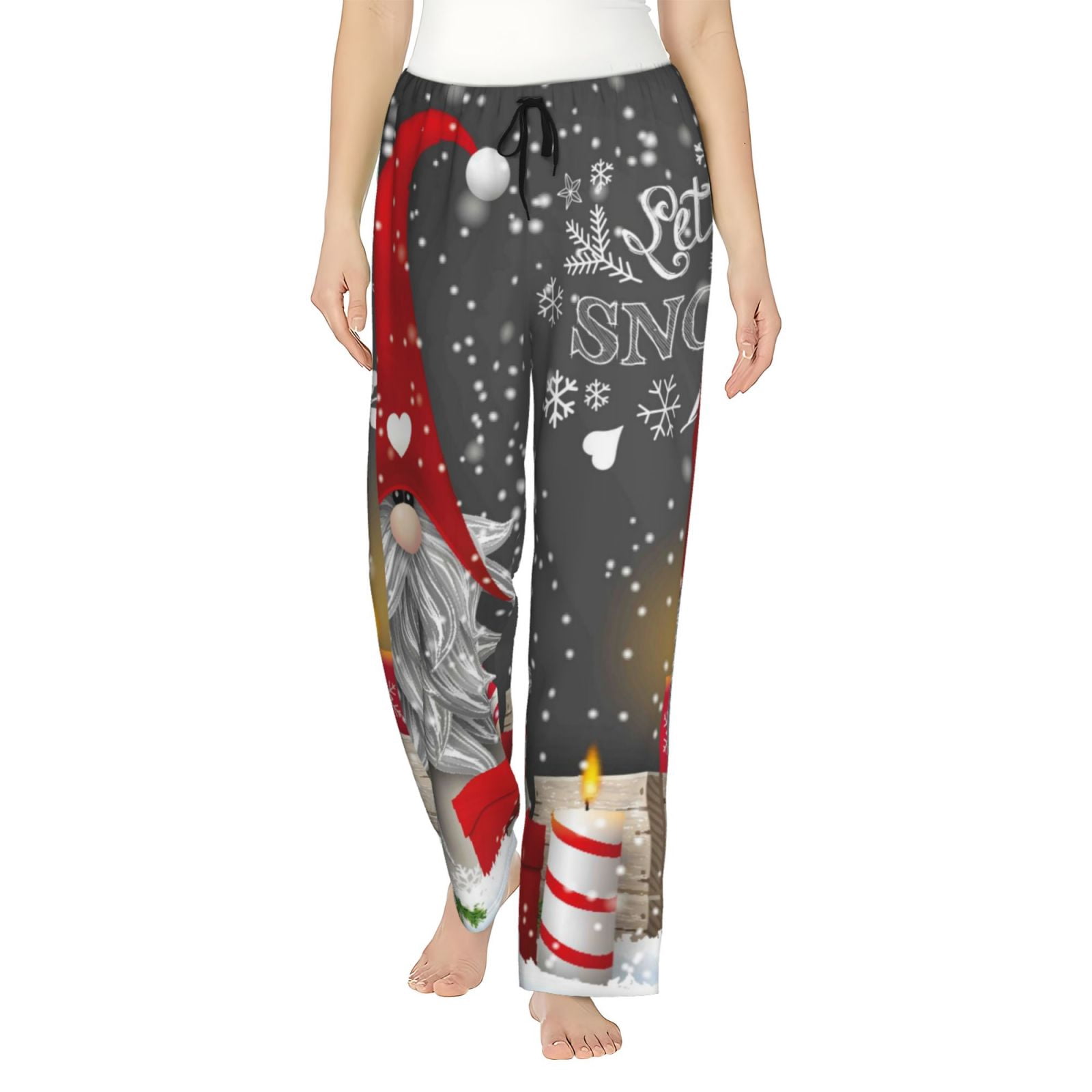 Sigee Traditional Scandinavian Dwarf Print Women's Soft Pajama Pants ...