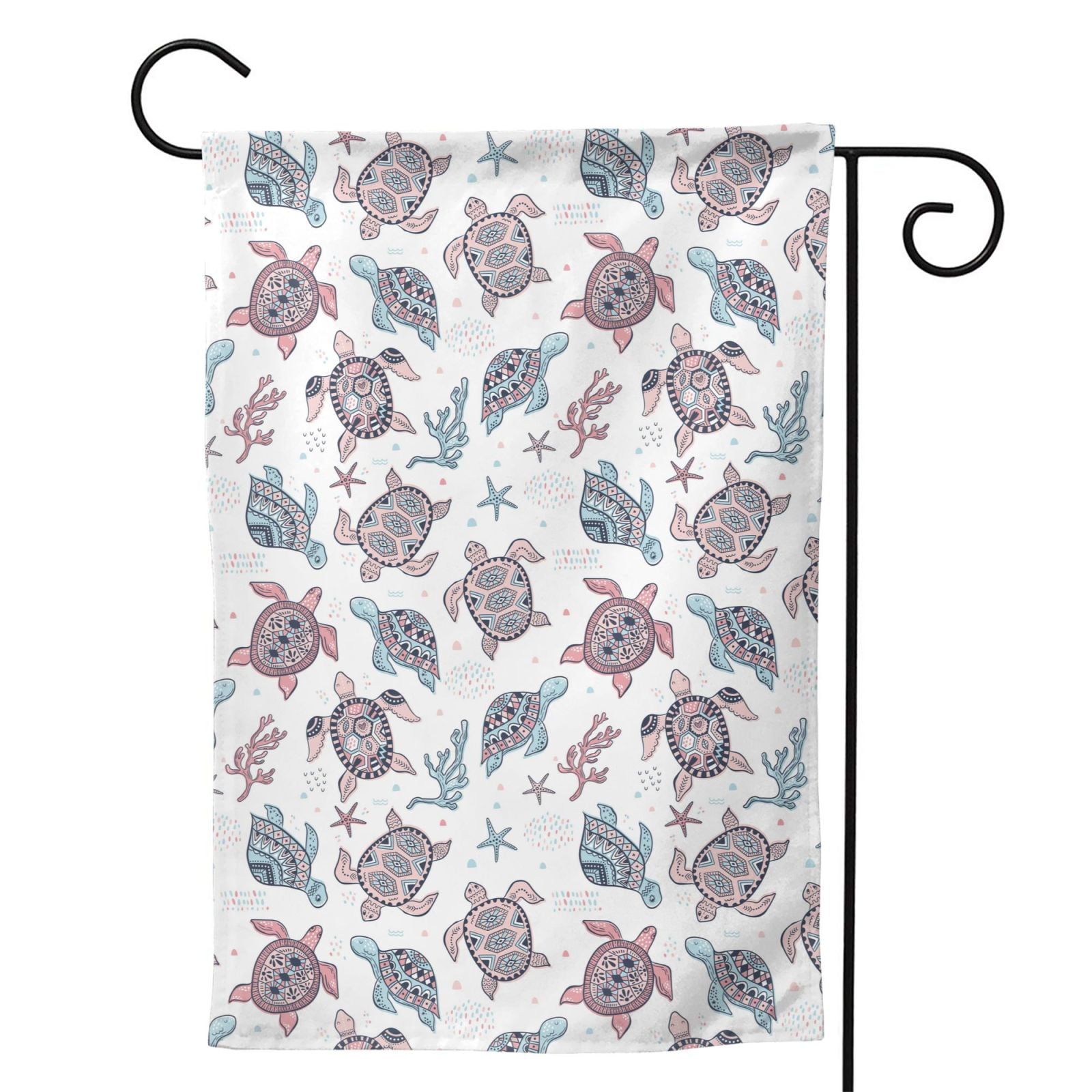 Sigee Tribal Style Turtle for Live Happy Decorative Small Garden Flag ...