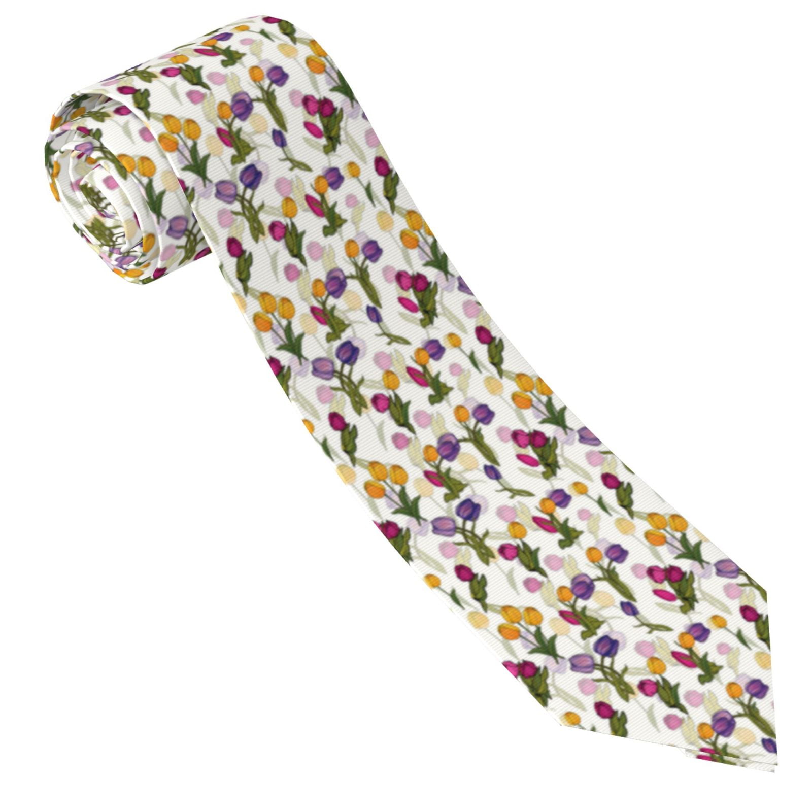 Sigee Tulips Flowers for Elegant Men's Necktie,Classic Tie for Formal ...