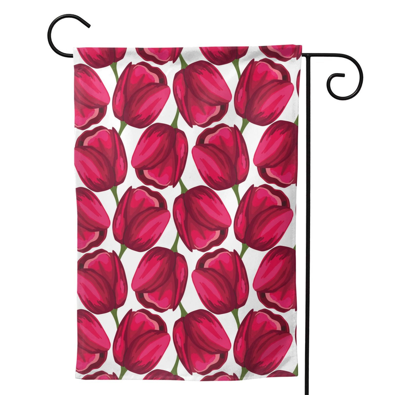 Sigee Tulips Flowers for Live Happy Decorative Small Garden Flag,Double ...