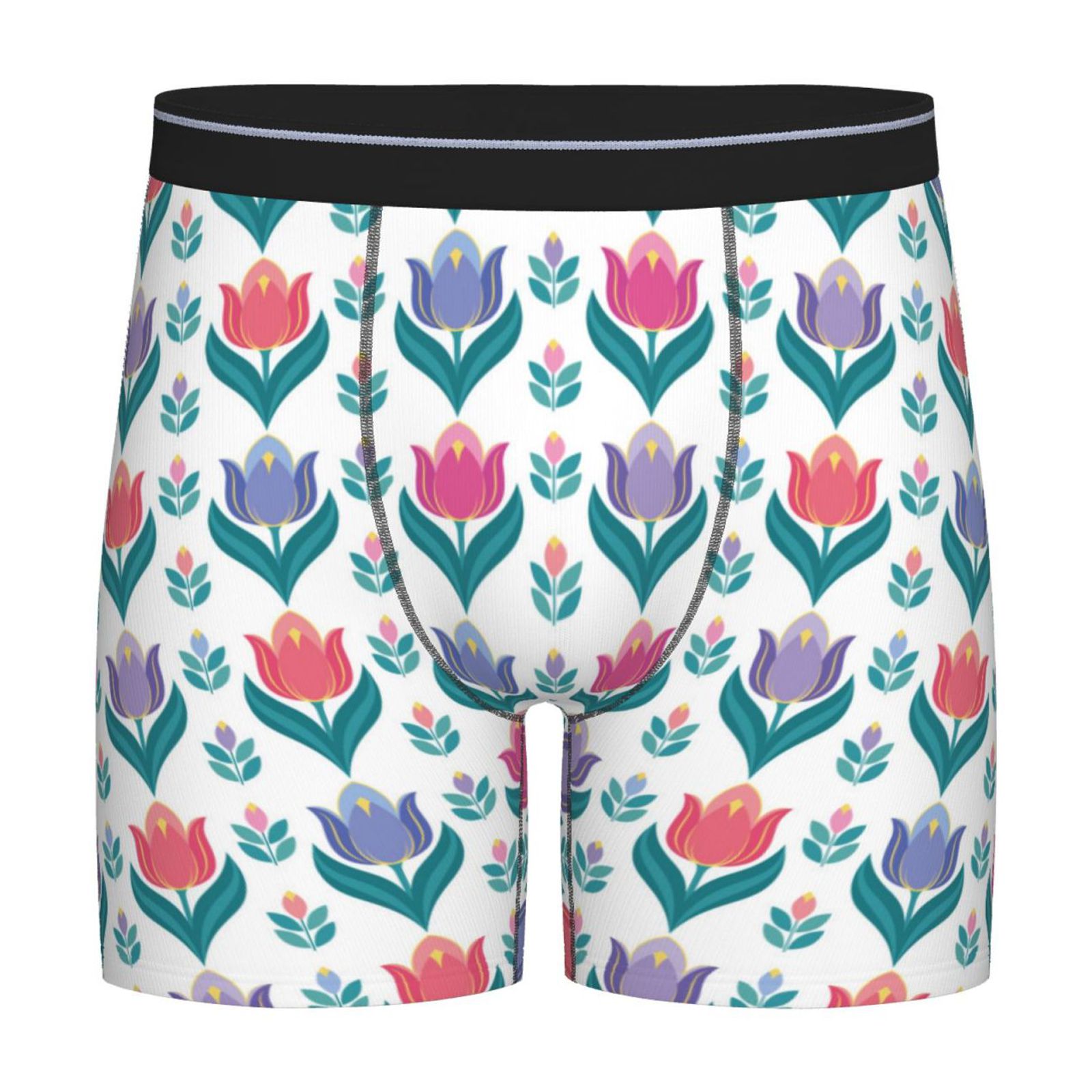 Sigee Tulips Flowers for Men's Boxer Briefs,Moisture Wicking and ...