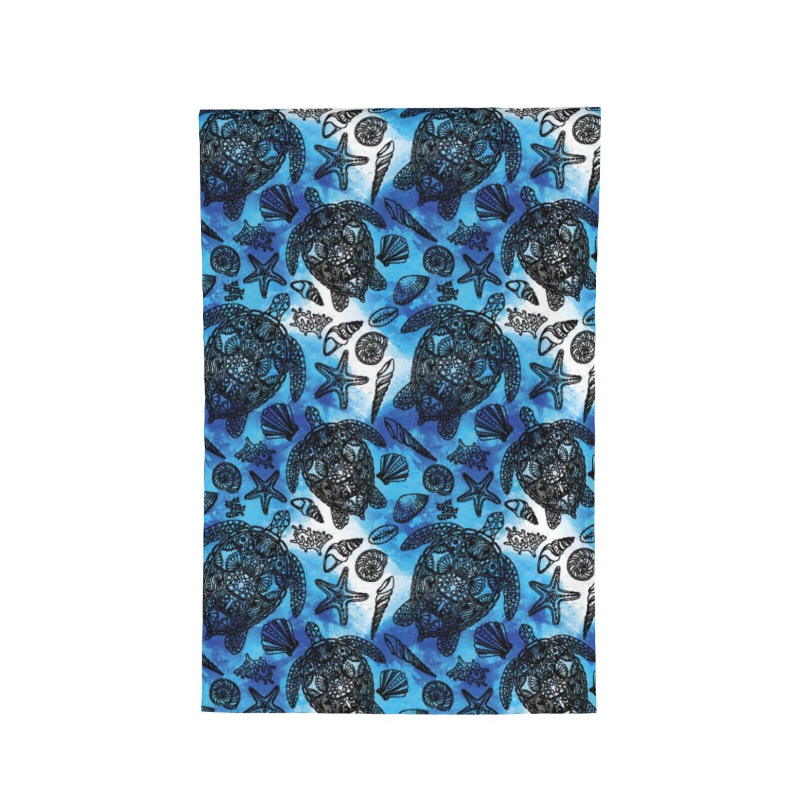 Sigee Turtle，Shell Algae Starfish Coral Printed Flag12.5 * 18in Outdoor ...