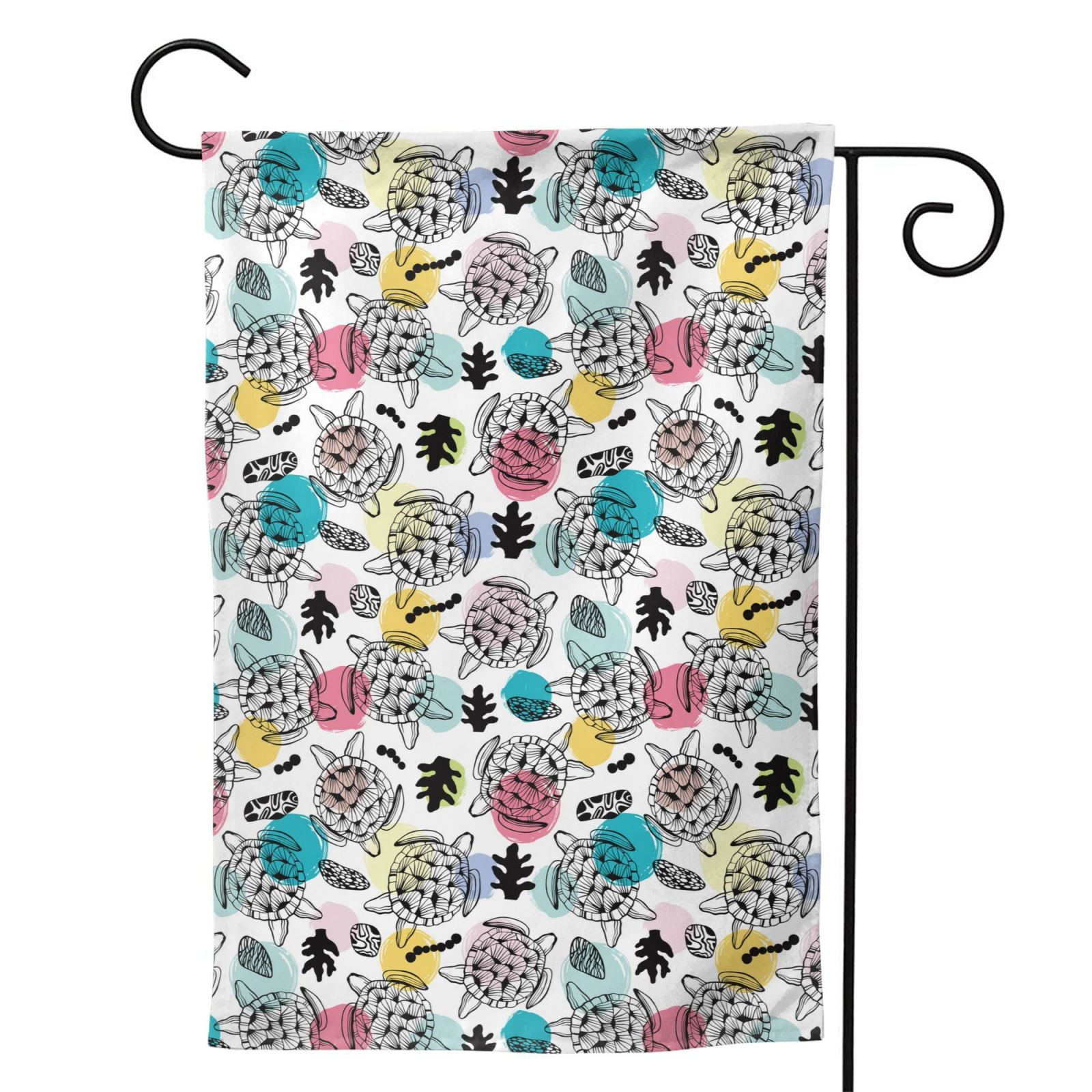 Sigee Turtle for Live Happy Decorative Small Garden Flag,Double Sided ...