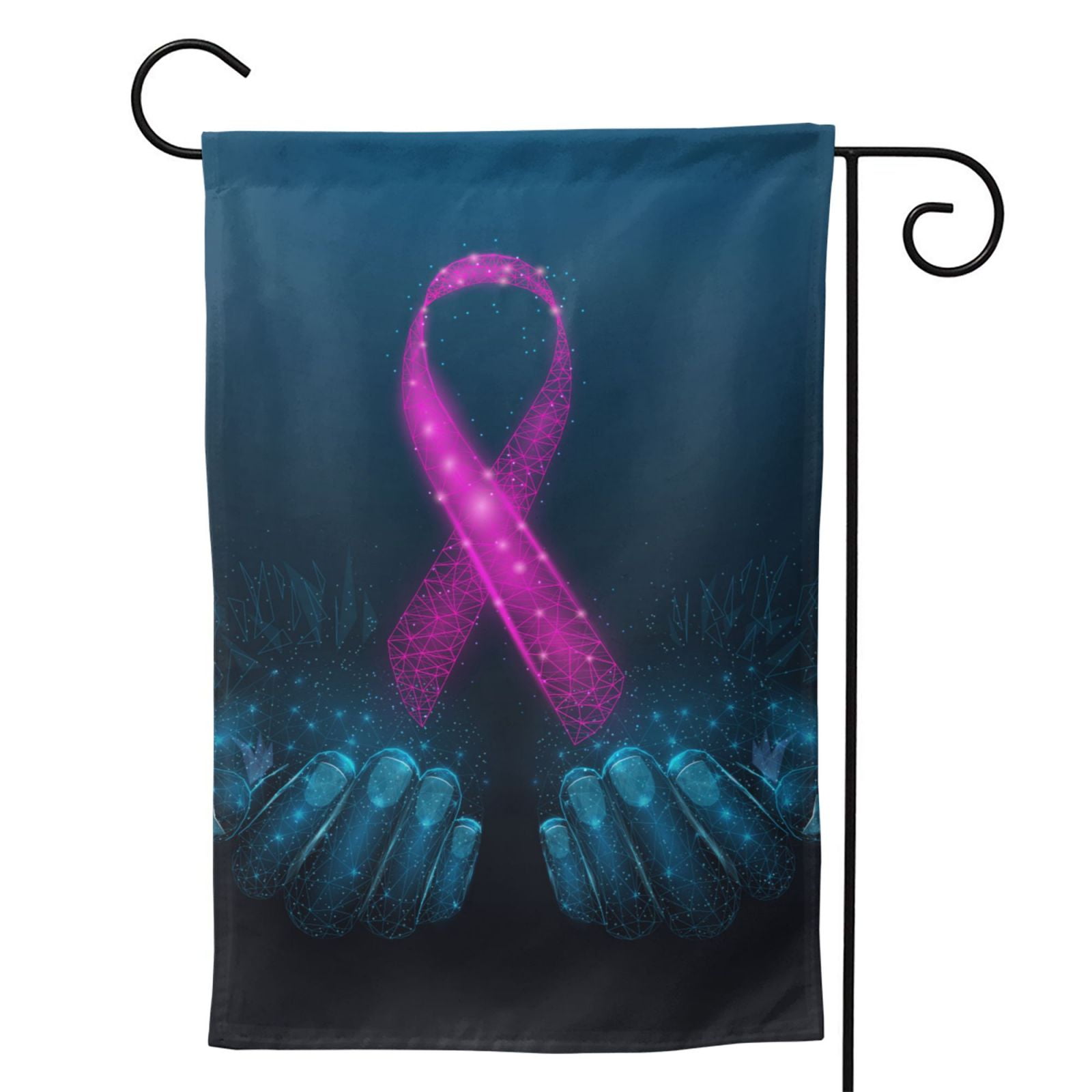 Sigee Two Human Hands are Holds Pink Ribbon Awareness for Live Happy ...