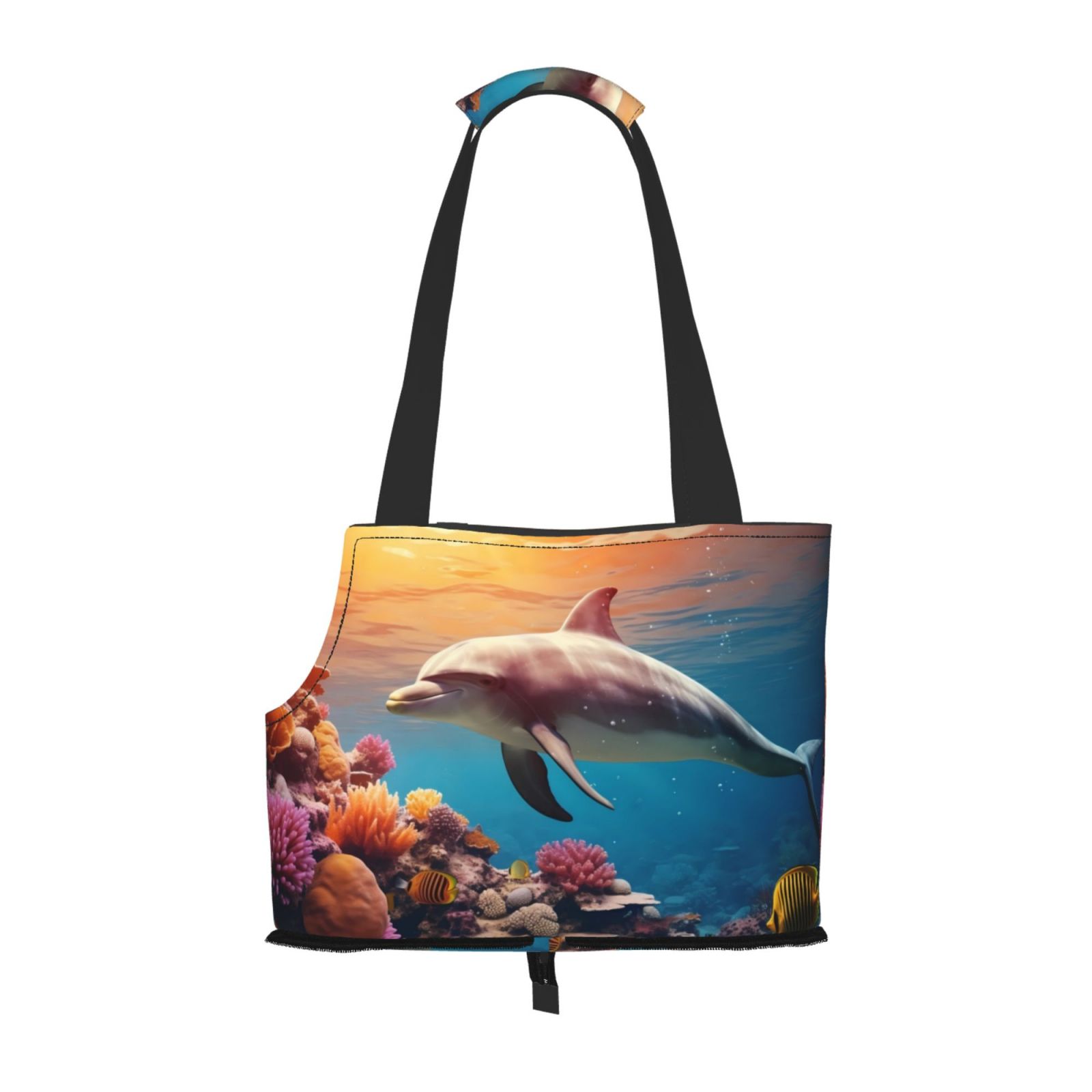 Sigee Underwater Plant Dolphin for Pet Carrier Bag for Puppy with ...