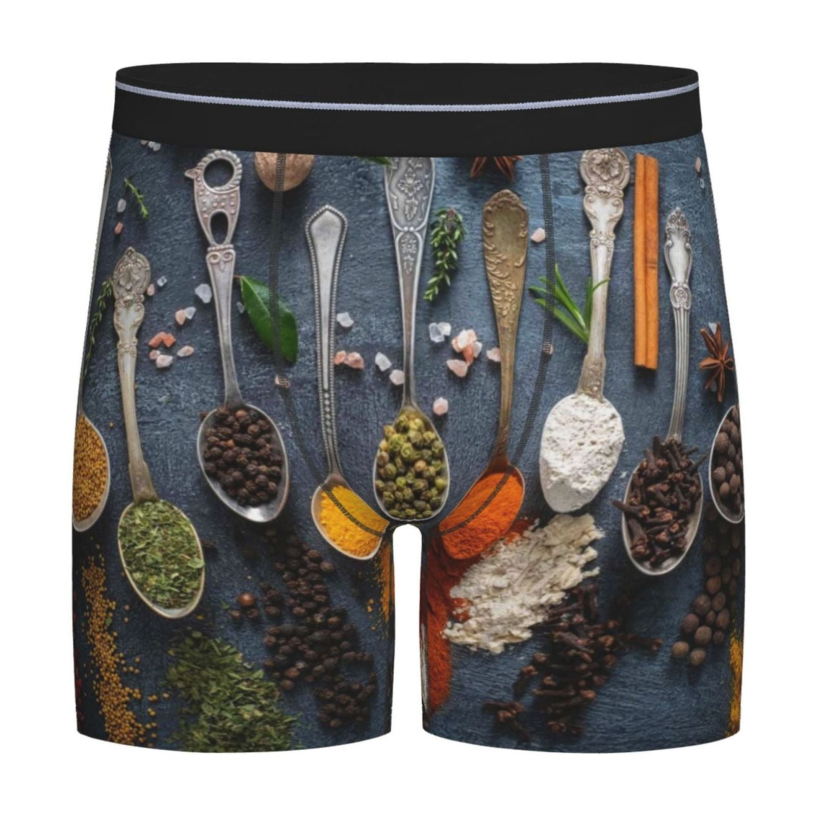 Sigee Various Herbs And Spices In Spoons for Men's Boxer Briefs ...