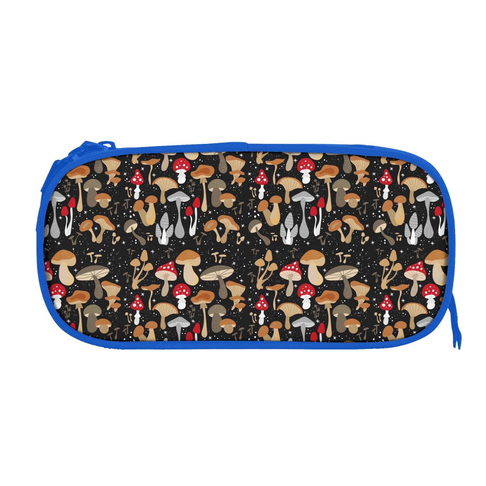 Sigee Various Mushrooms for Portable Pencil Pouch with Zipper for ...