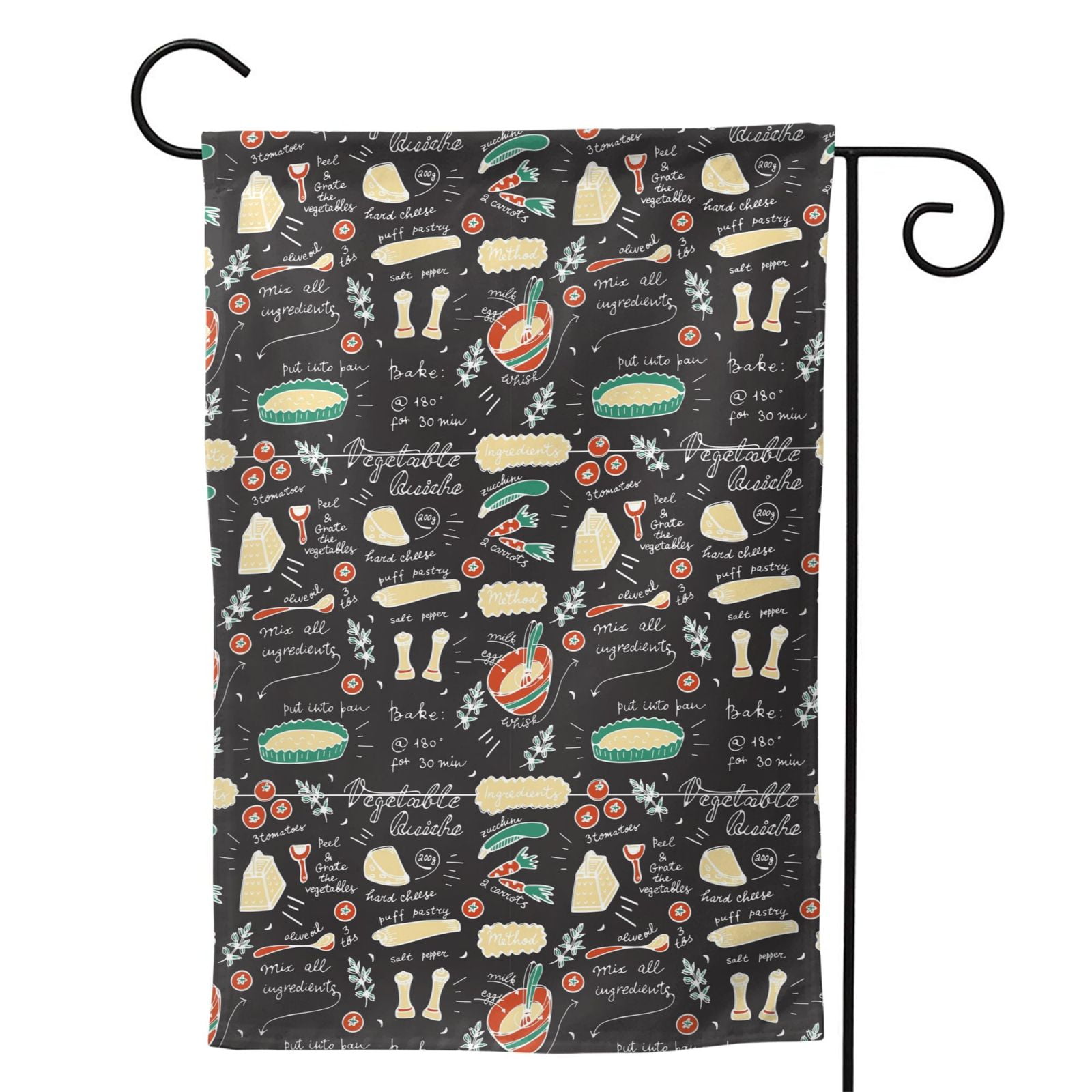 Sigee Vegetable Quiche for Live Happy Decorative Small Garden Flag ...