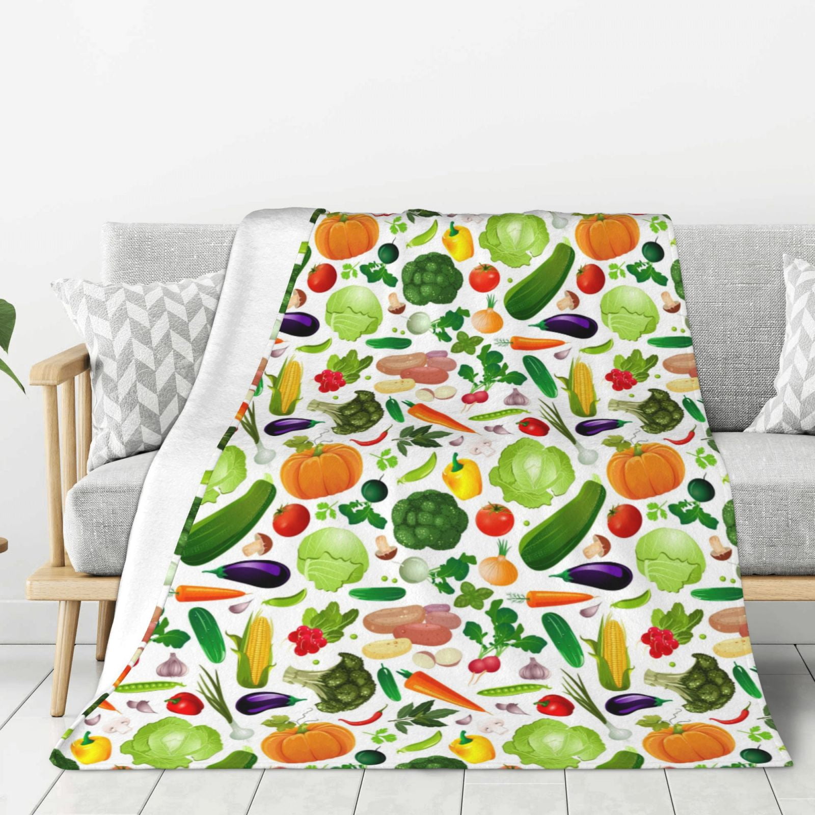 Sigee Vegetables2 for Flannel Blanket - Ultra-Soft, Warm and Cozy ...