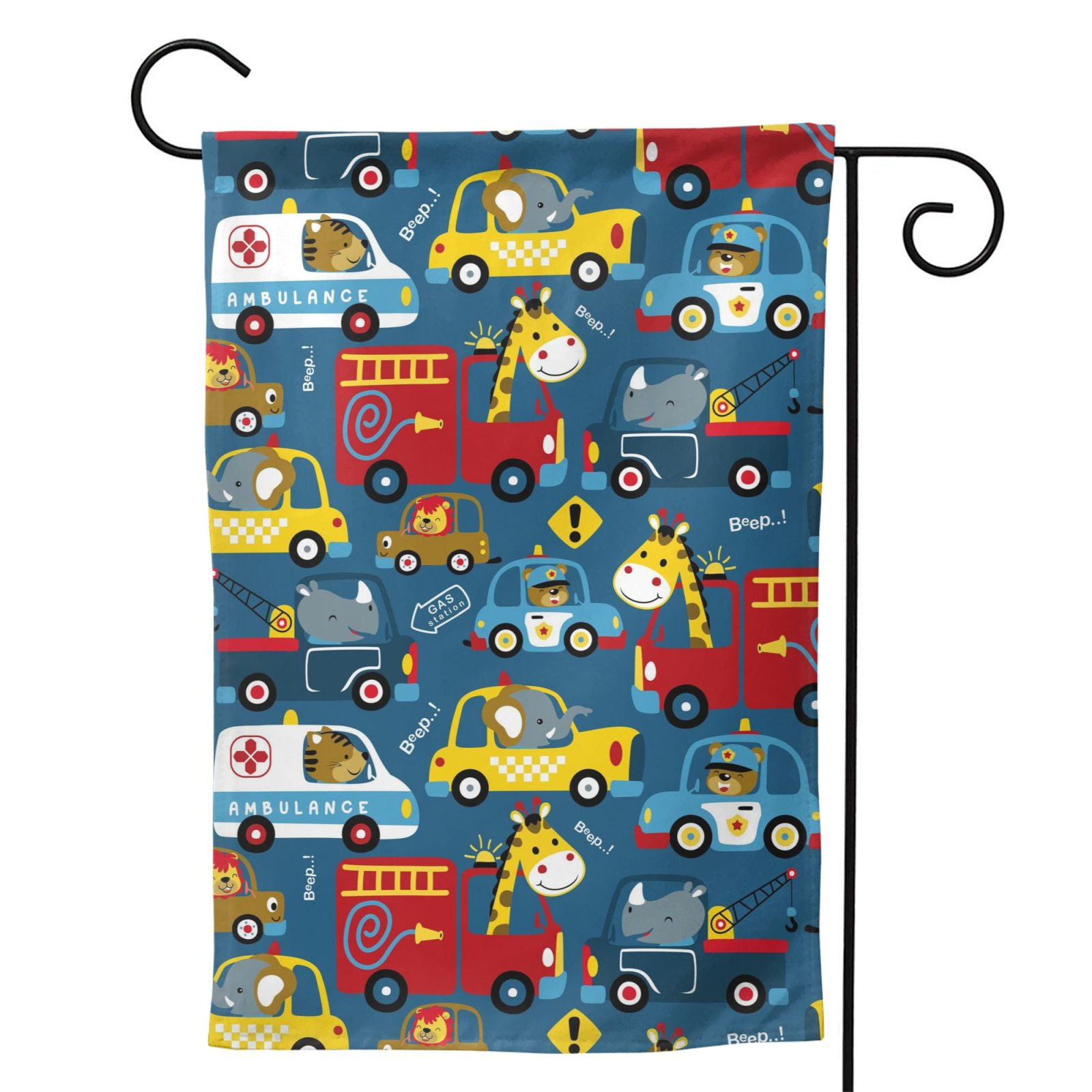 Sigee Vehicles Cartoon with Funny Drivers for Live Happy Decorative ...