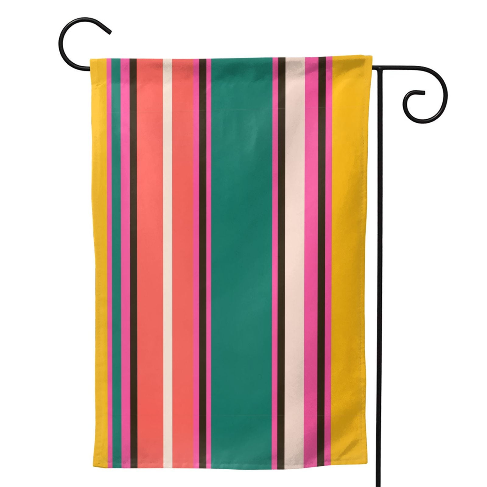Sigee Vertical Stripes for Live Happy Decorative Small Garden Flag ...