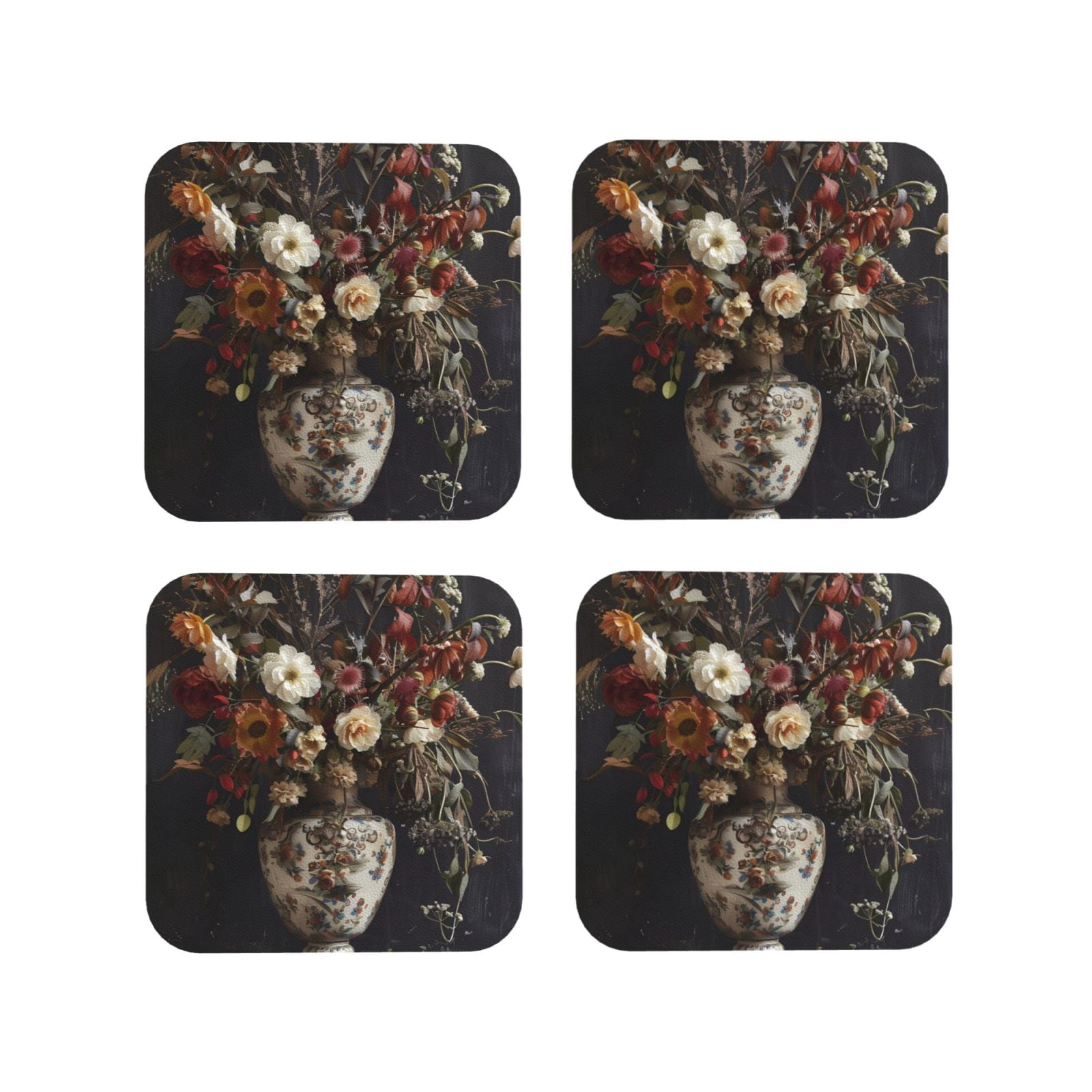 Sigee Vintage Floral Vase A for Water-Resistant, Heat-Resistant, Non ...