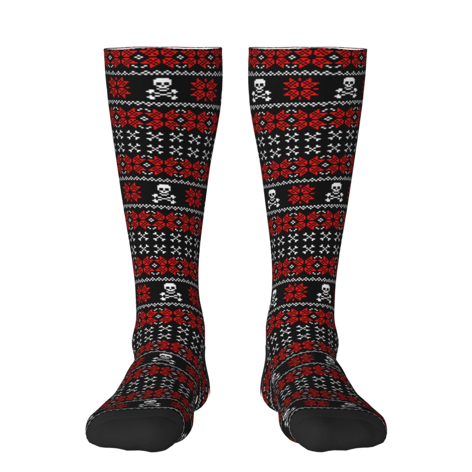 Sigee Vintage Maple Leaf with Skull Pattern for Socks for Men Women ...
