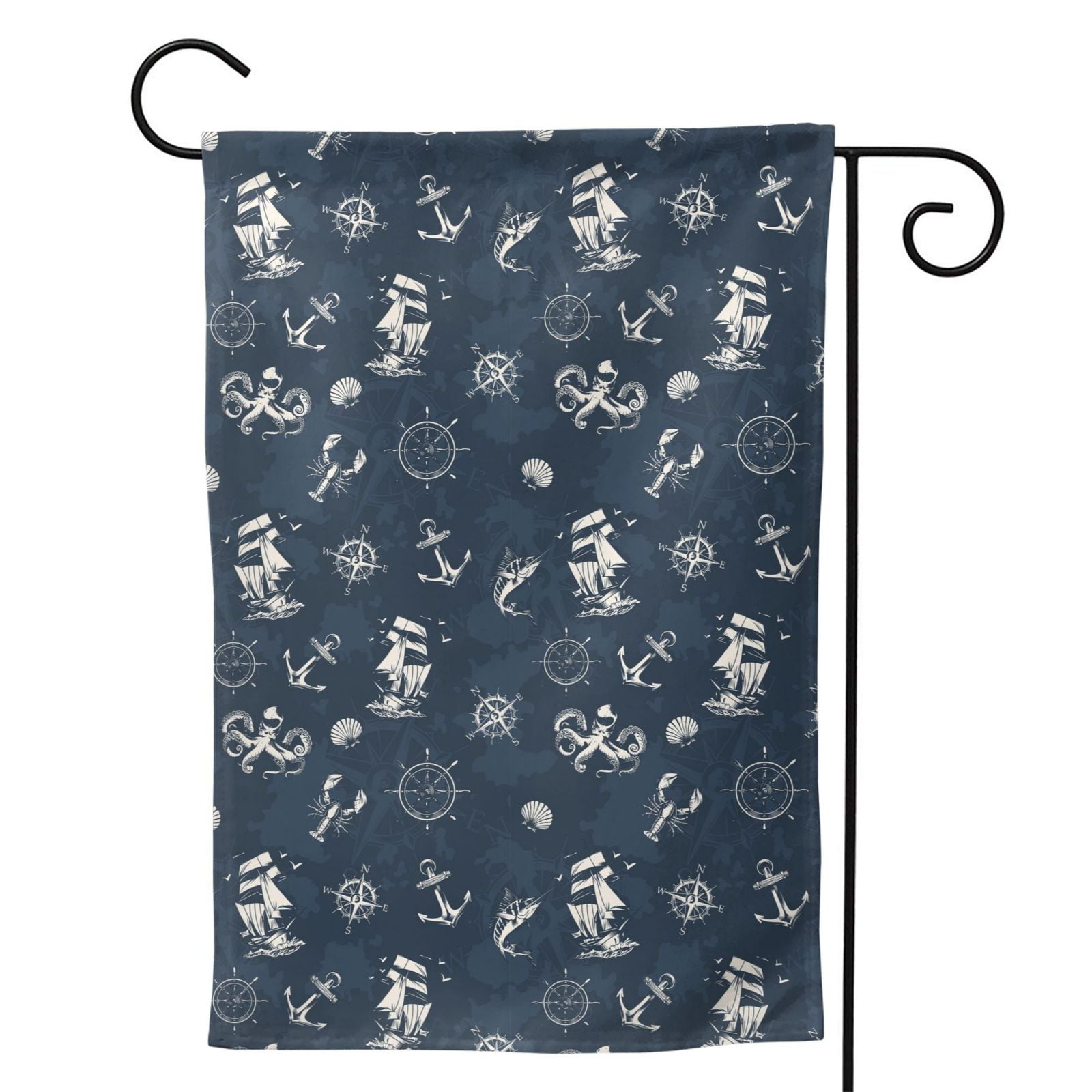 Sigee Vintage Marine for Live Happy Decorative Small Garden Flag,Double ...