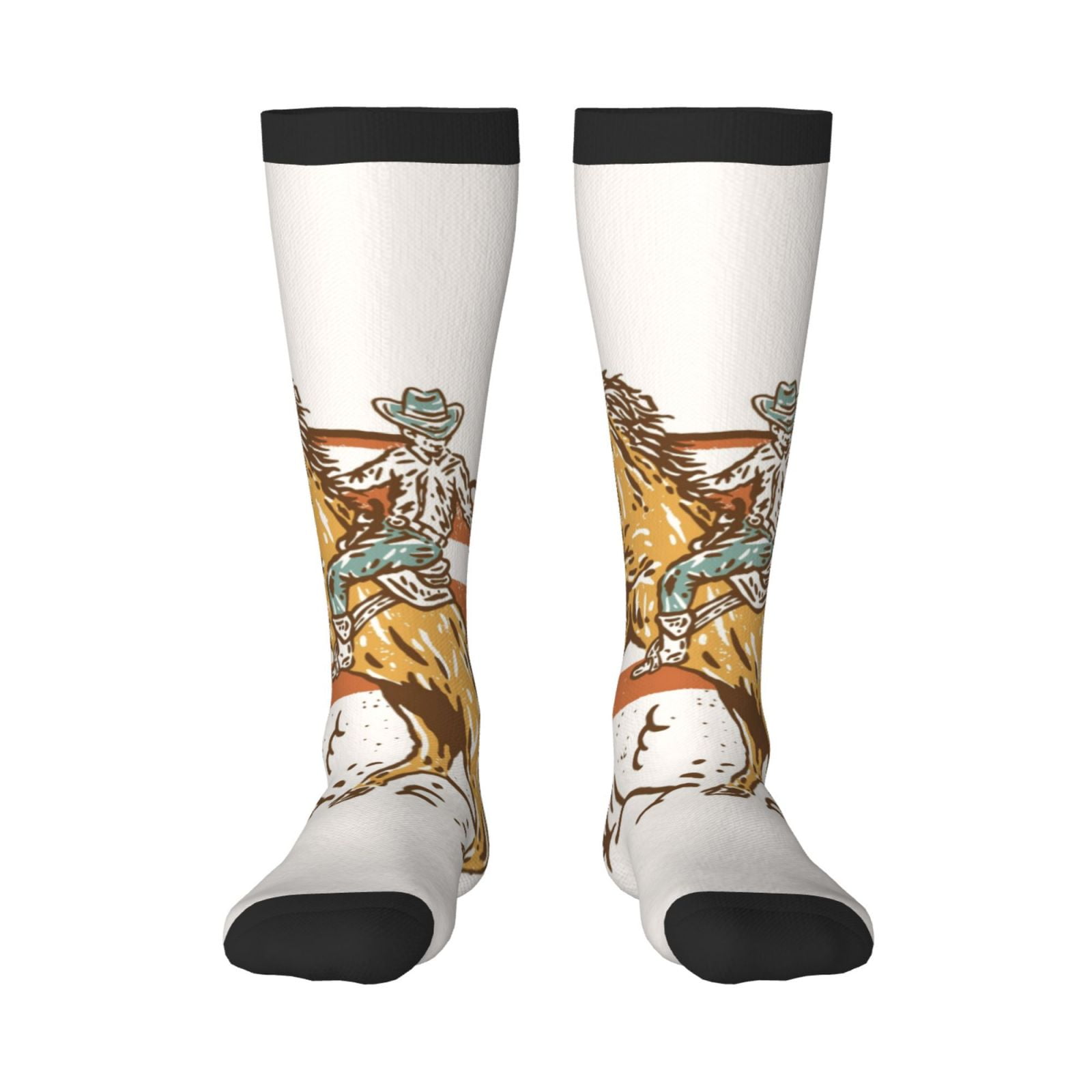 Sigee Vintage Wild West Cowboy for Socks for Men Women Socks Stocking ...