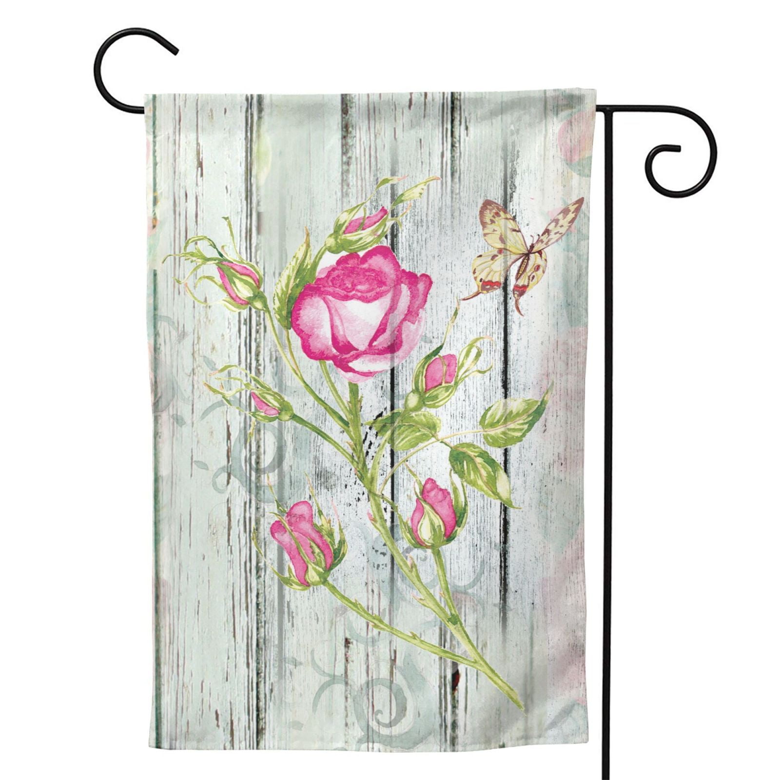 Sigee Vintage Wood Background with Floral for Live Happy Decorative ...