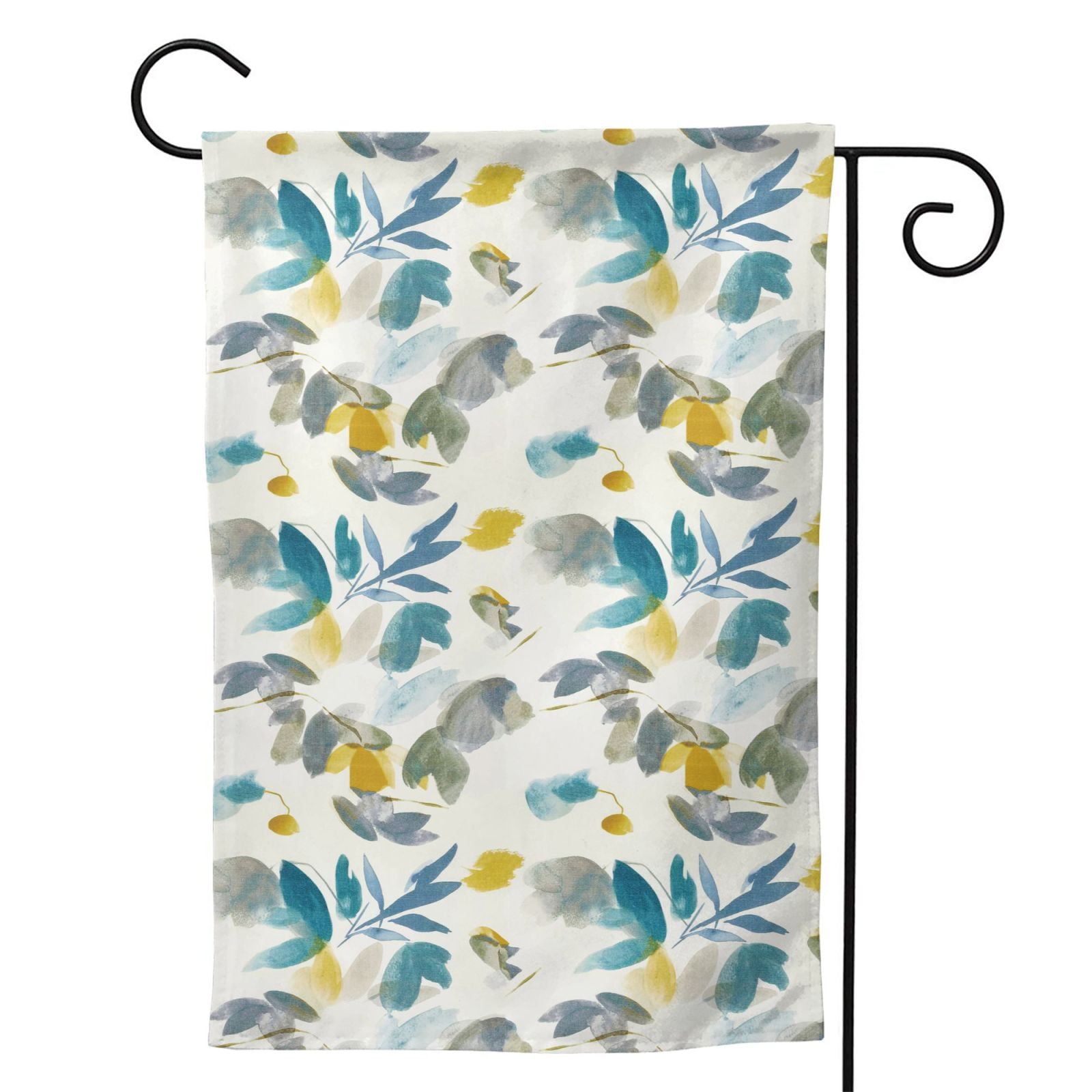 Sigee Watercolor Leaves for Live Happy Decorative Small Garden Flag ...