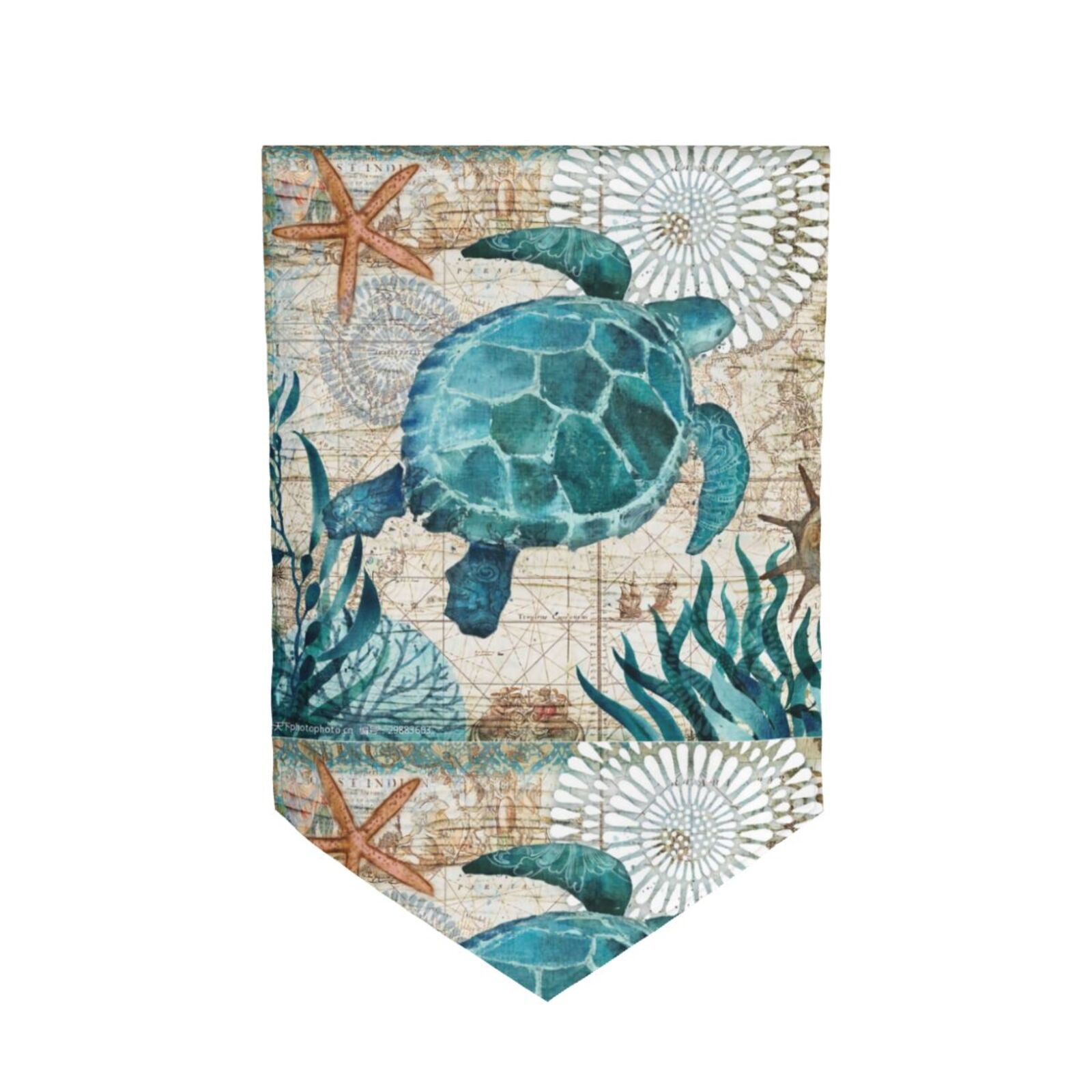 Sigee Watercolor Sea Turtle Printed Flag12.5 * 18in Outdoor Yard Flags ...