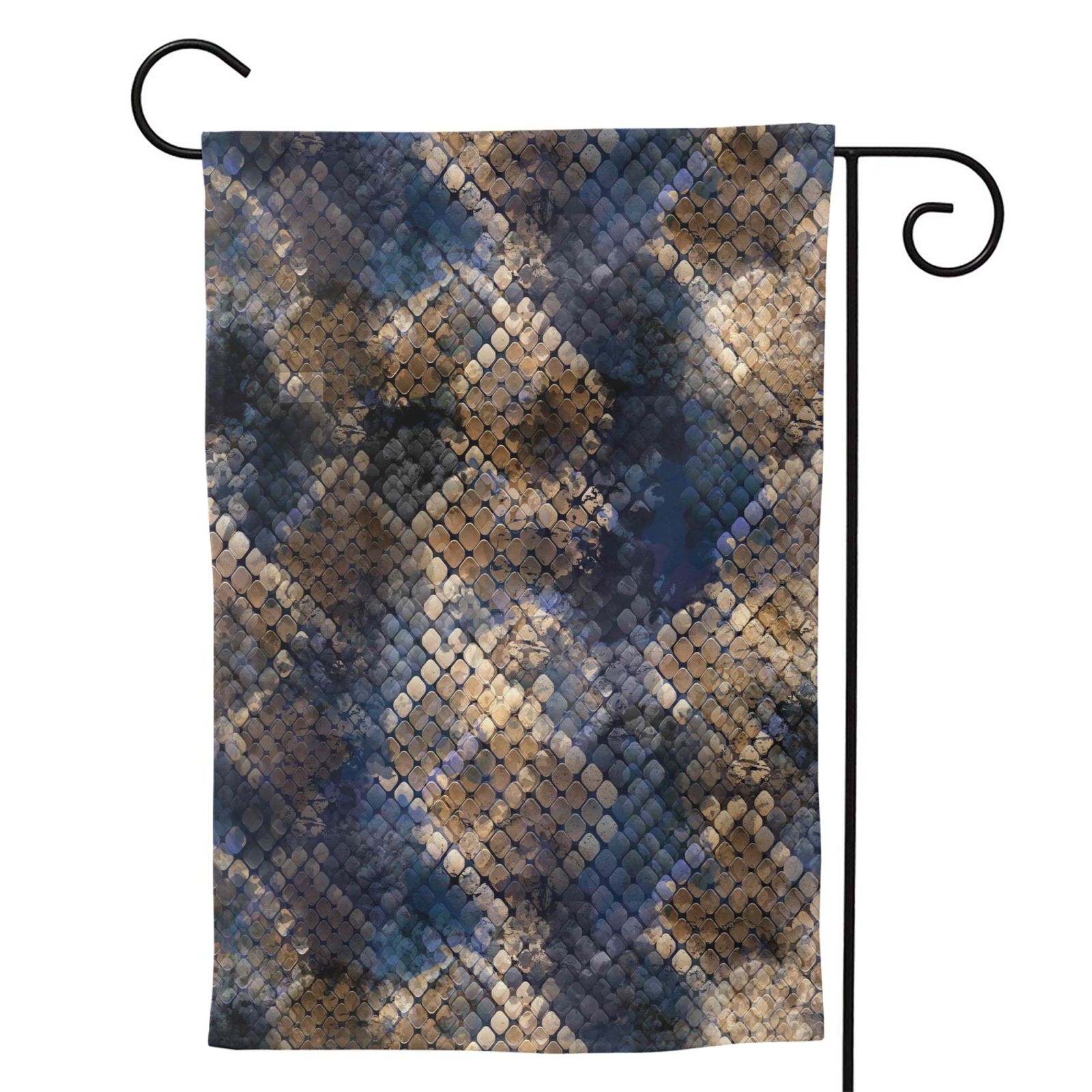 Sigee Watercolor Snake Skin for Live Happy Decorative Small Garden Flag ...
