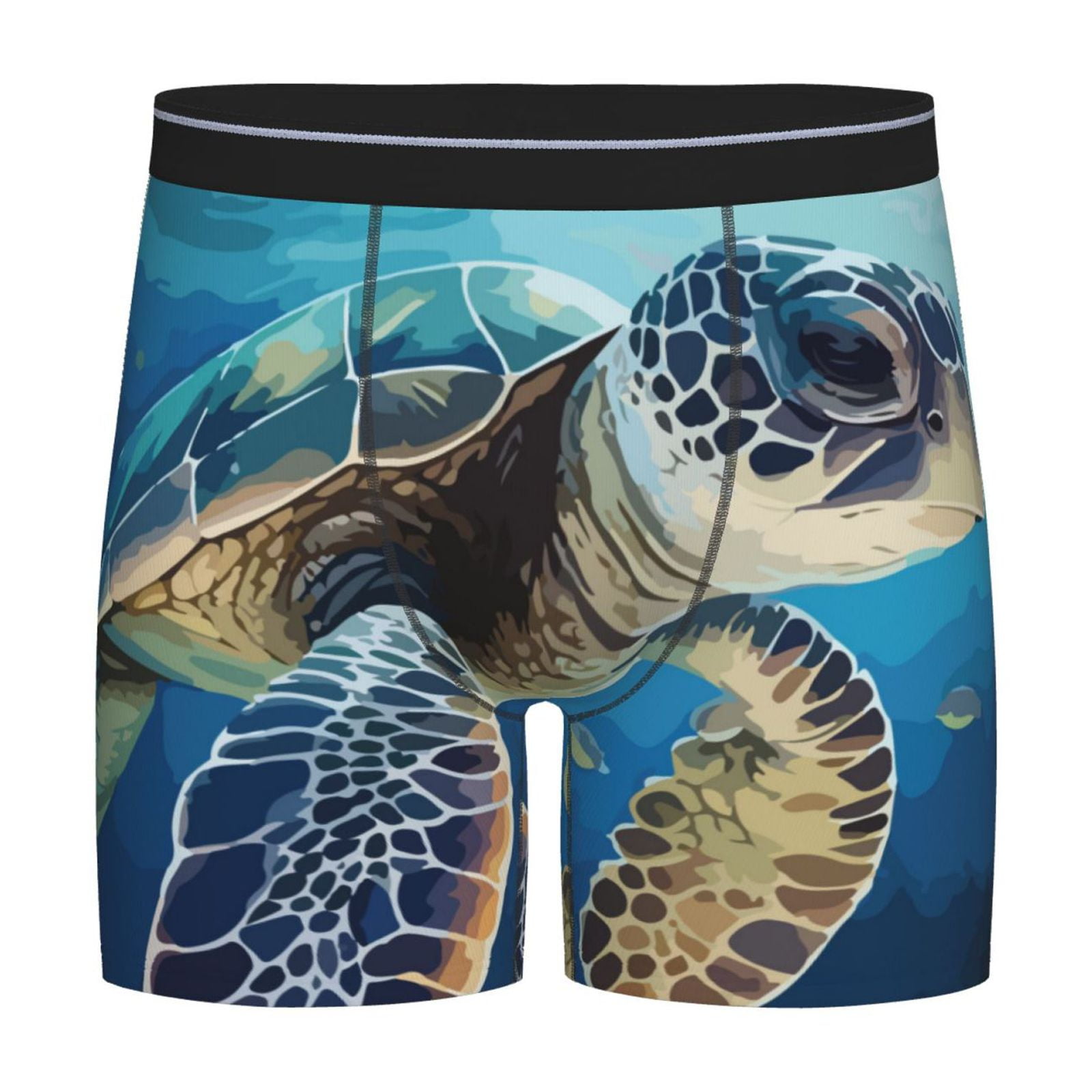 Sigee Watercolor Turtle for Men's Boxer Briefs,Moisture Wicking and ...