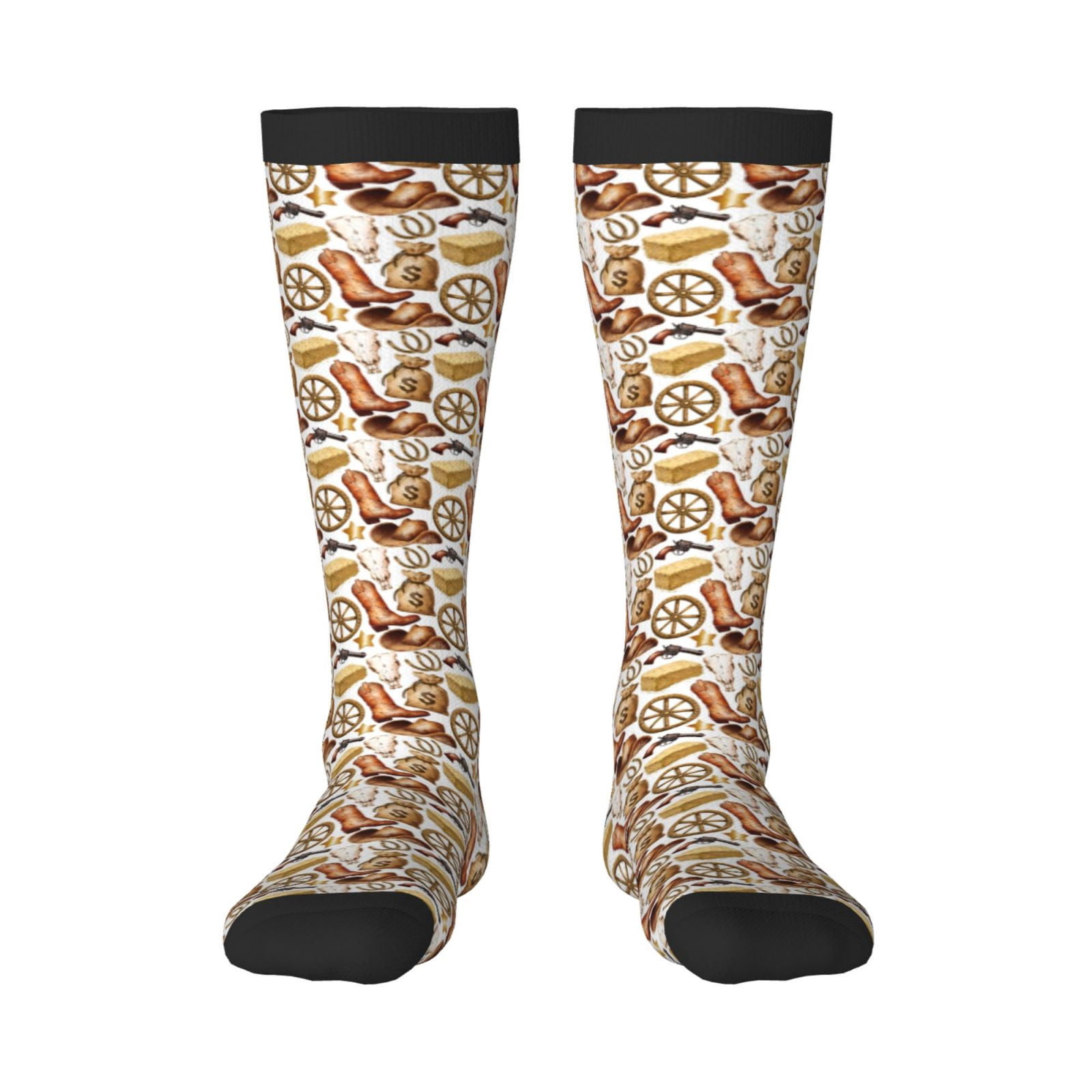 Sigee Western Cowboy for Socks for Men Women Socks Stocking Compression ...