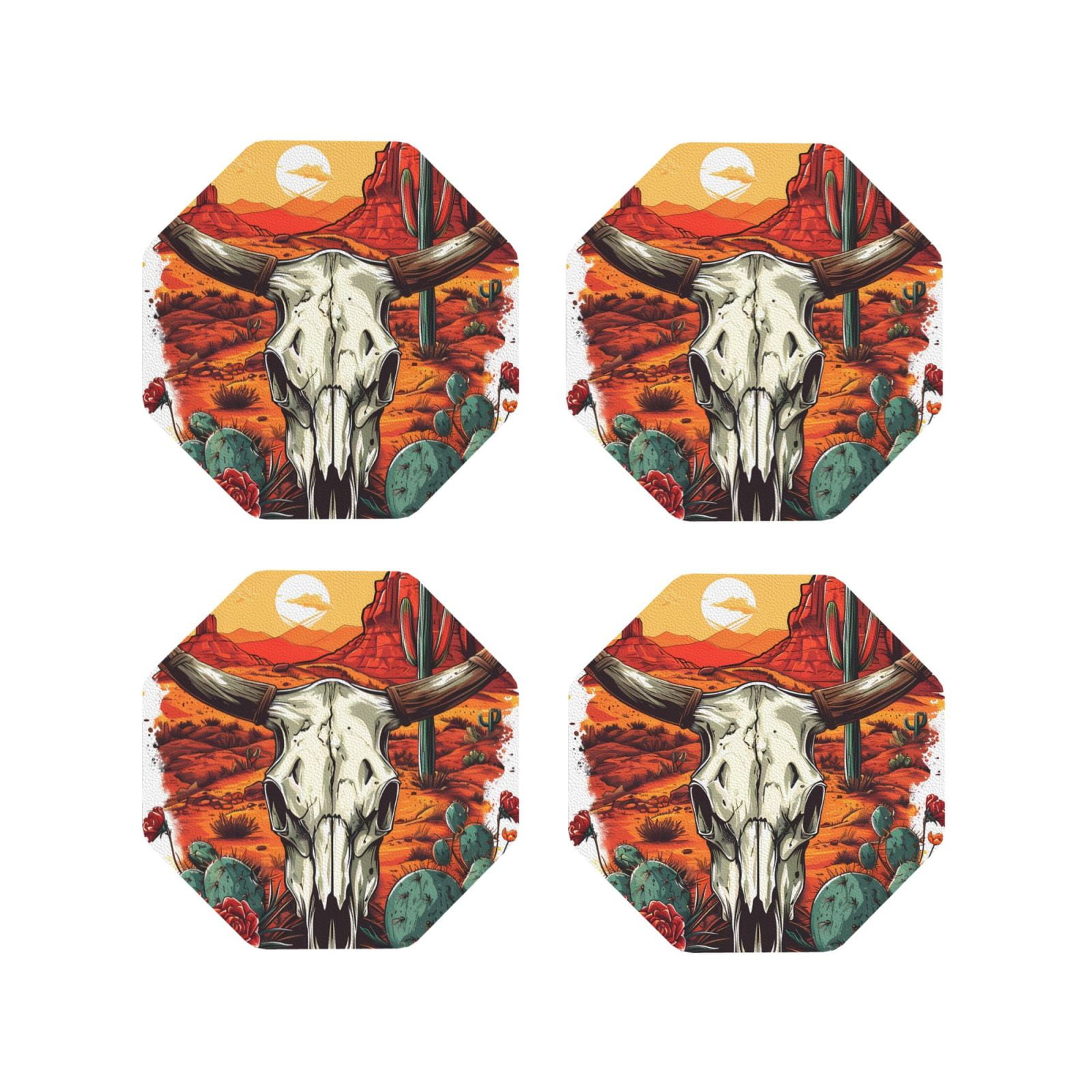 Sigee Western Desert Cactus Ram Skull for Water-Resistant, Heat ...