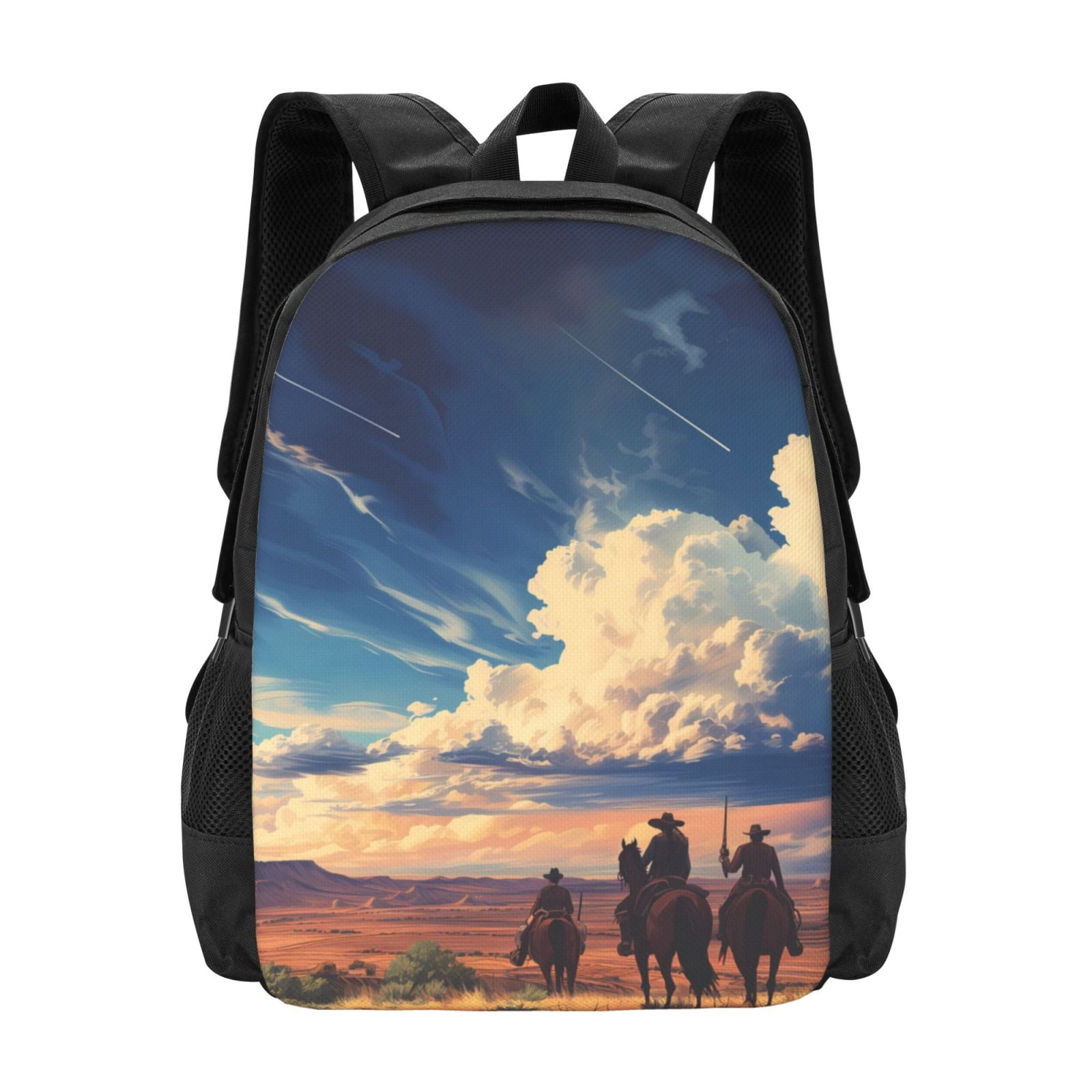 Sigee Western Desert Cloud Cowboy for Simple large capacity backpack ...