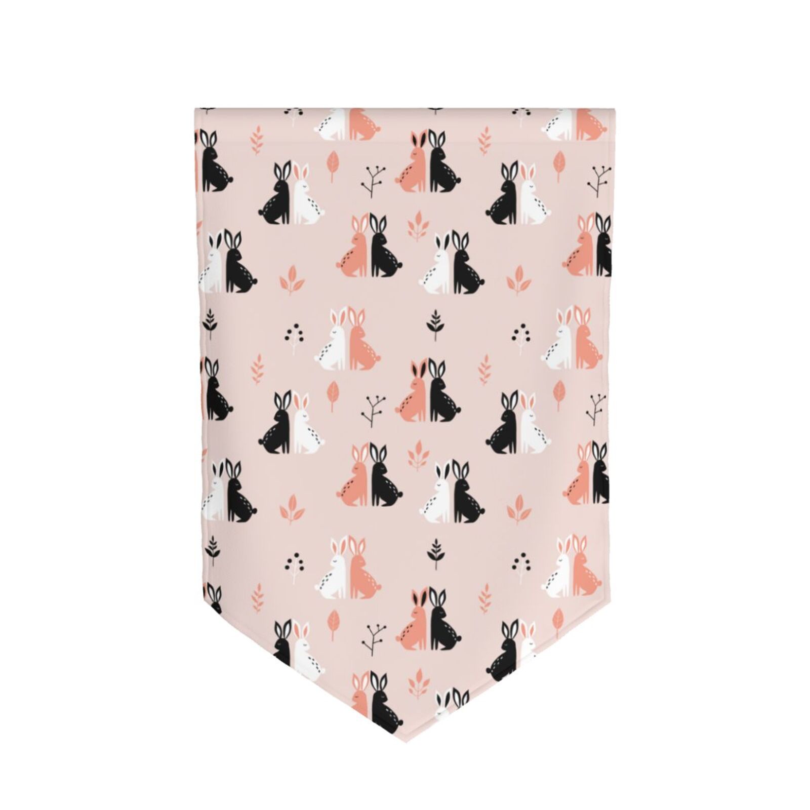 Sigee White And Black Rabbit Printed Flag12.5 * 18in Outdoor Yard Flags ...