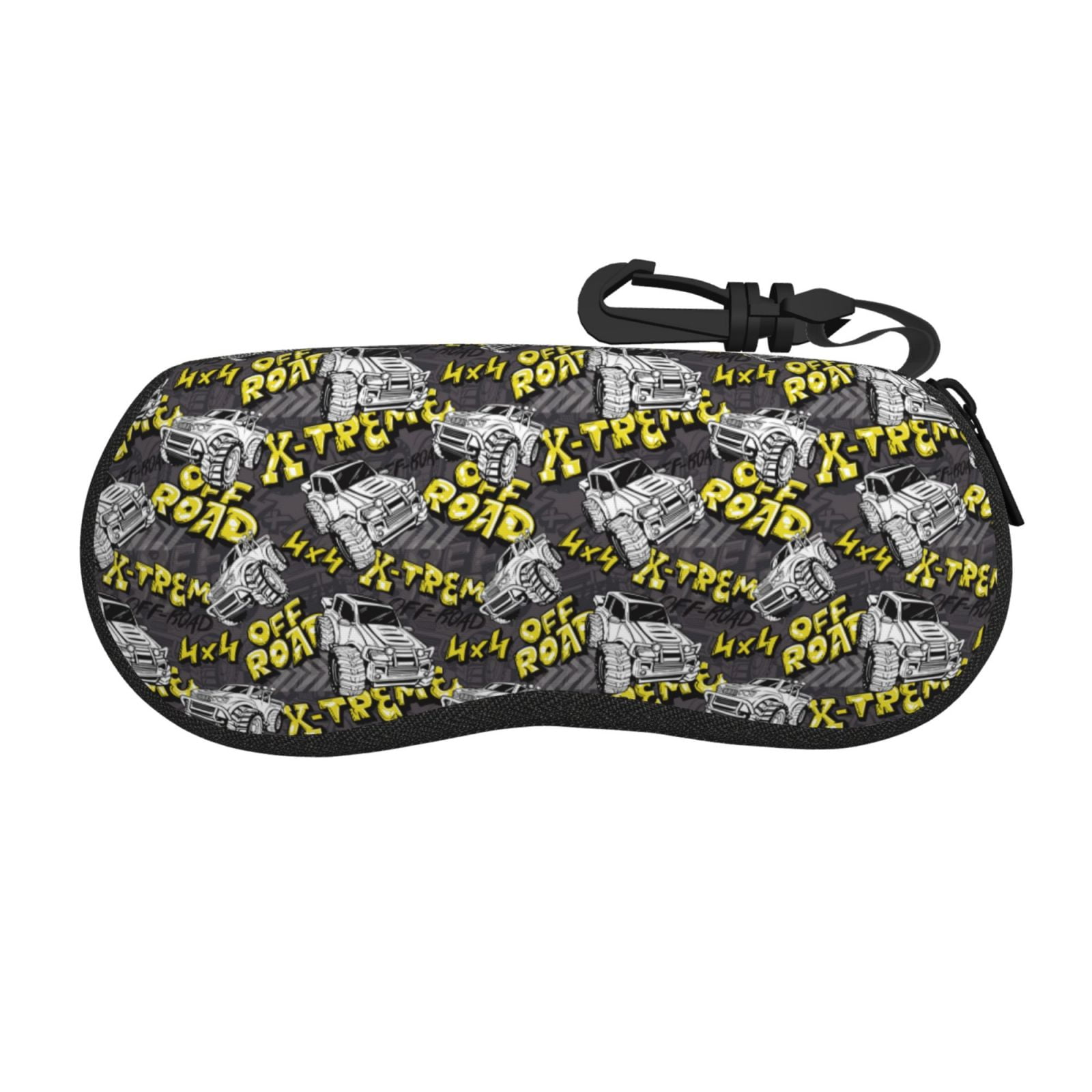 Sigee White Retro Off Road Vehicle For Soft Eyeglass Cases For Women