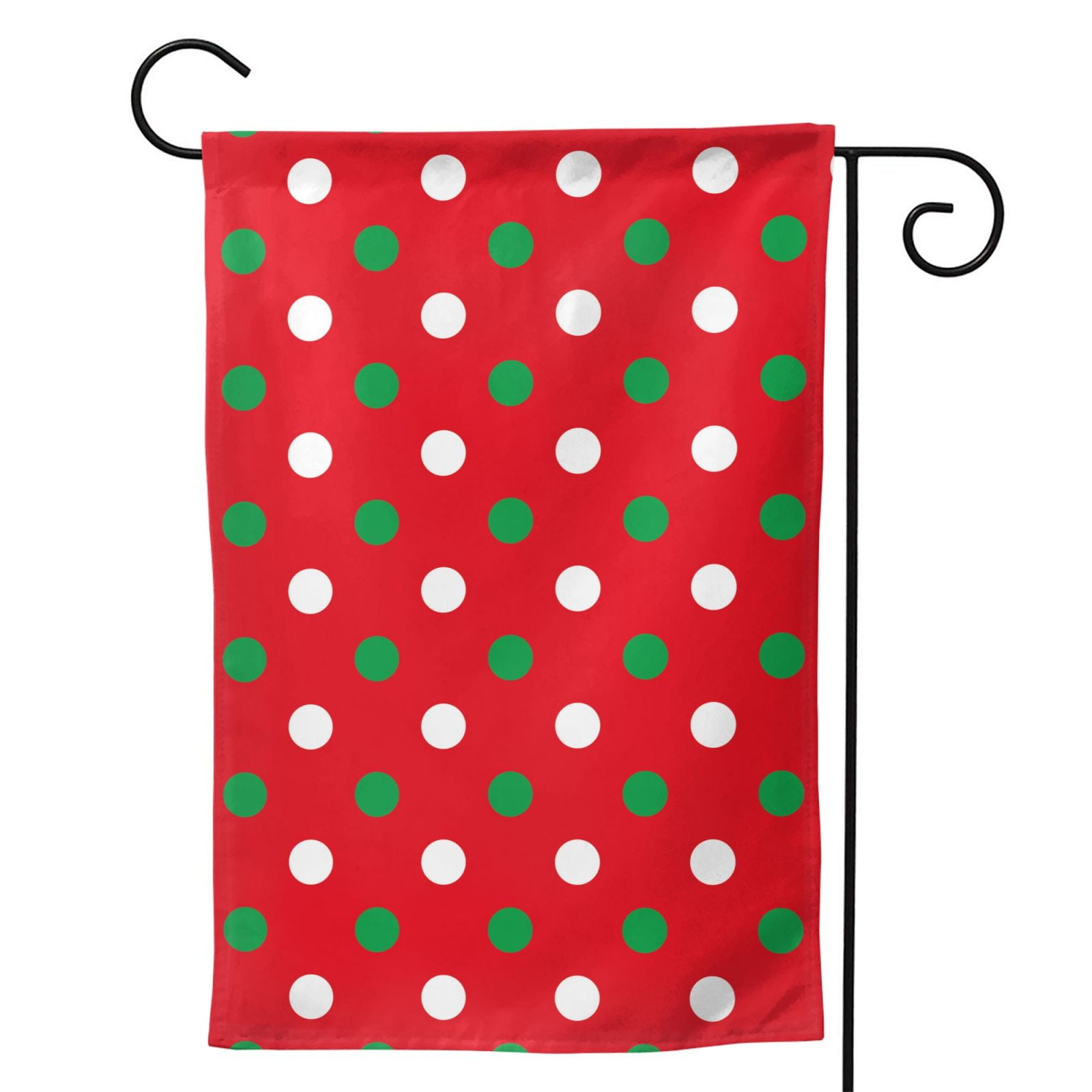 Sigee White and Green Polka Dot for Live Happy Decorative Small Garden ...