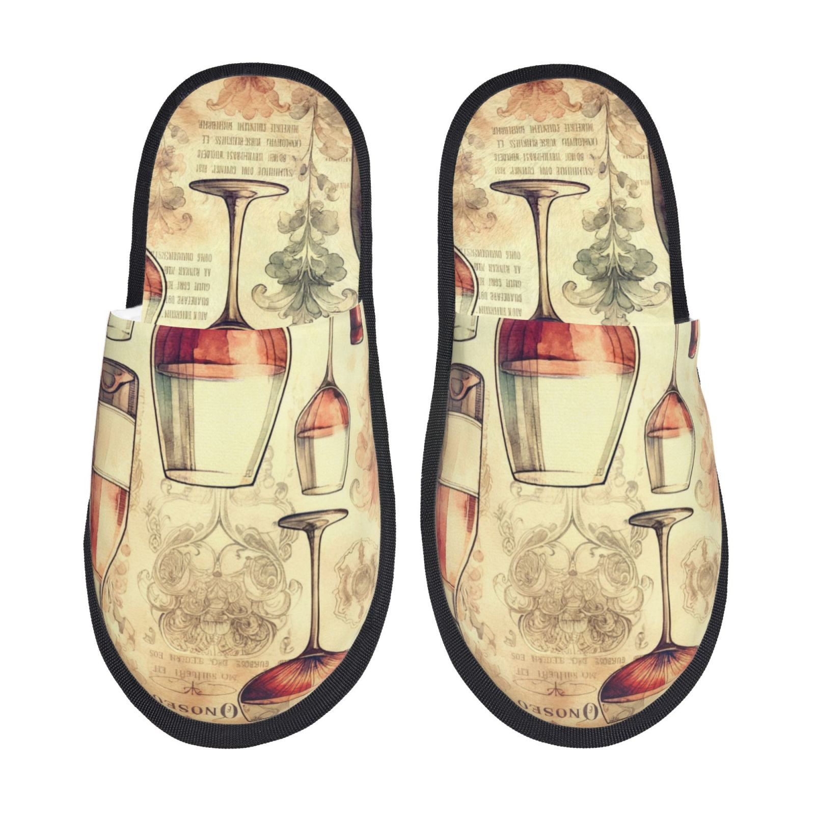 Sigee Wine for Cozy Furry Slippers Super Soft Indoor and Outdoor Use ...
