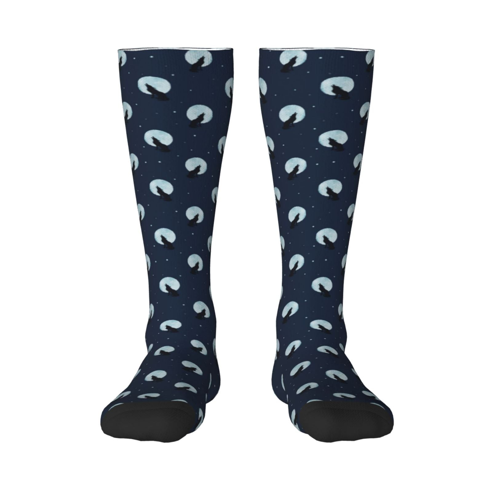 Sigee Wolf And Moon for Socks for Men Women Socks Stocking Compression ...