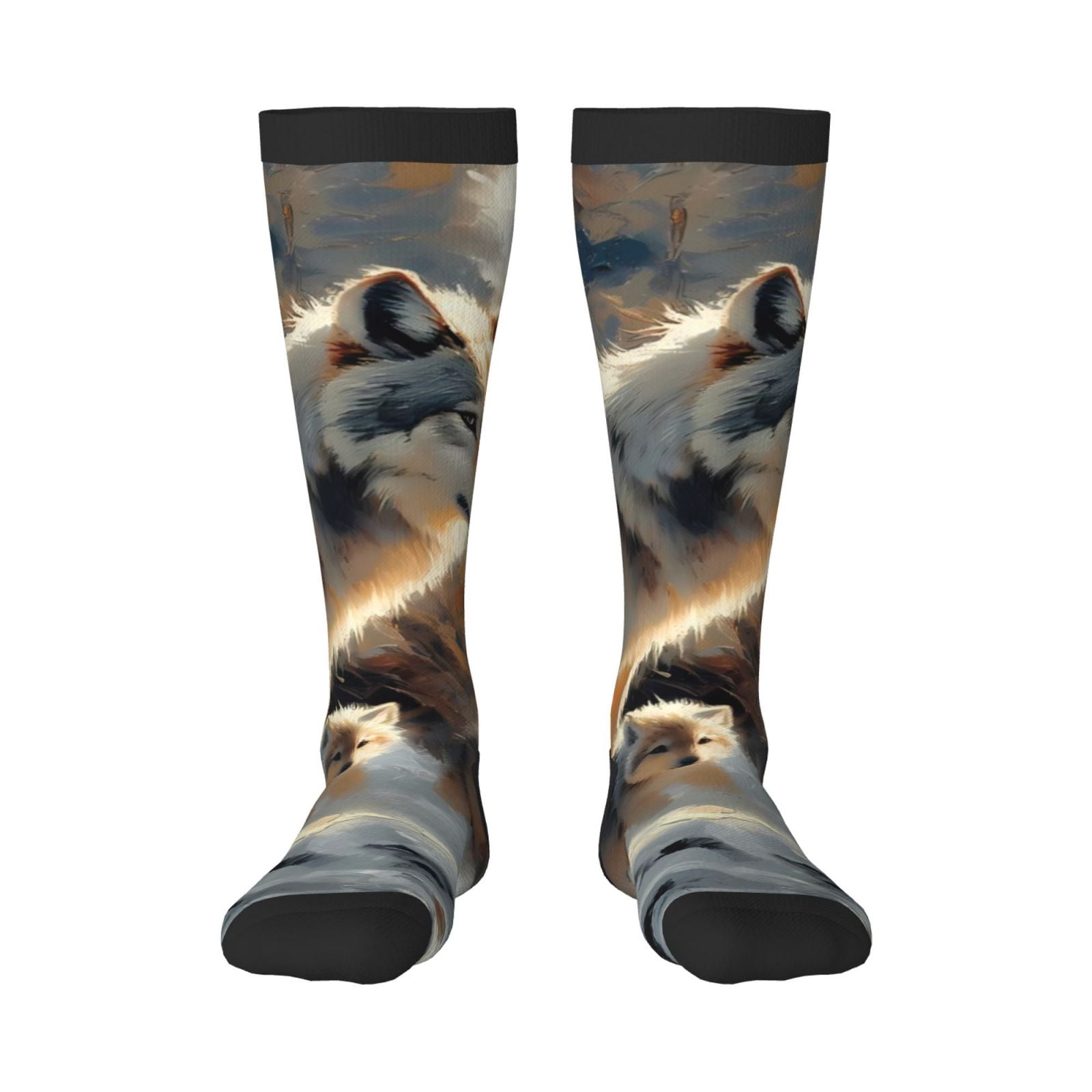 Sigee Wolf Family Winter Wonderland for Socks for Men Women Socks ...