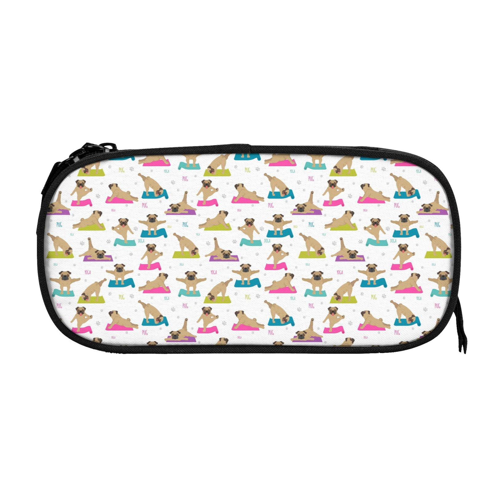 Sigee Yoga Dogs Poses for Portable Pencil Pouch with Zipper for ...
