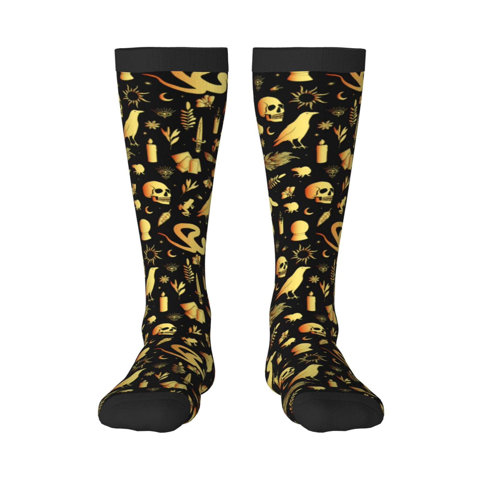 Sigee glod Skull snake bird for Socks for Men Women Gifts for Him ...