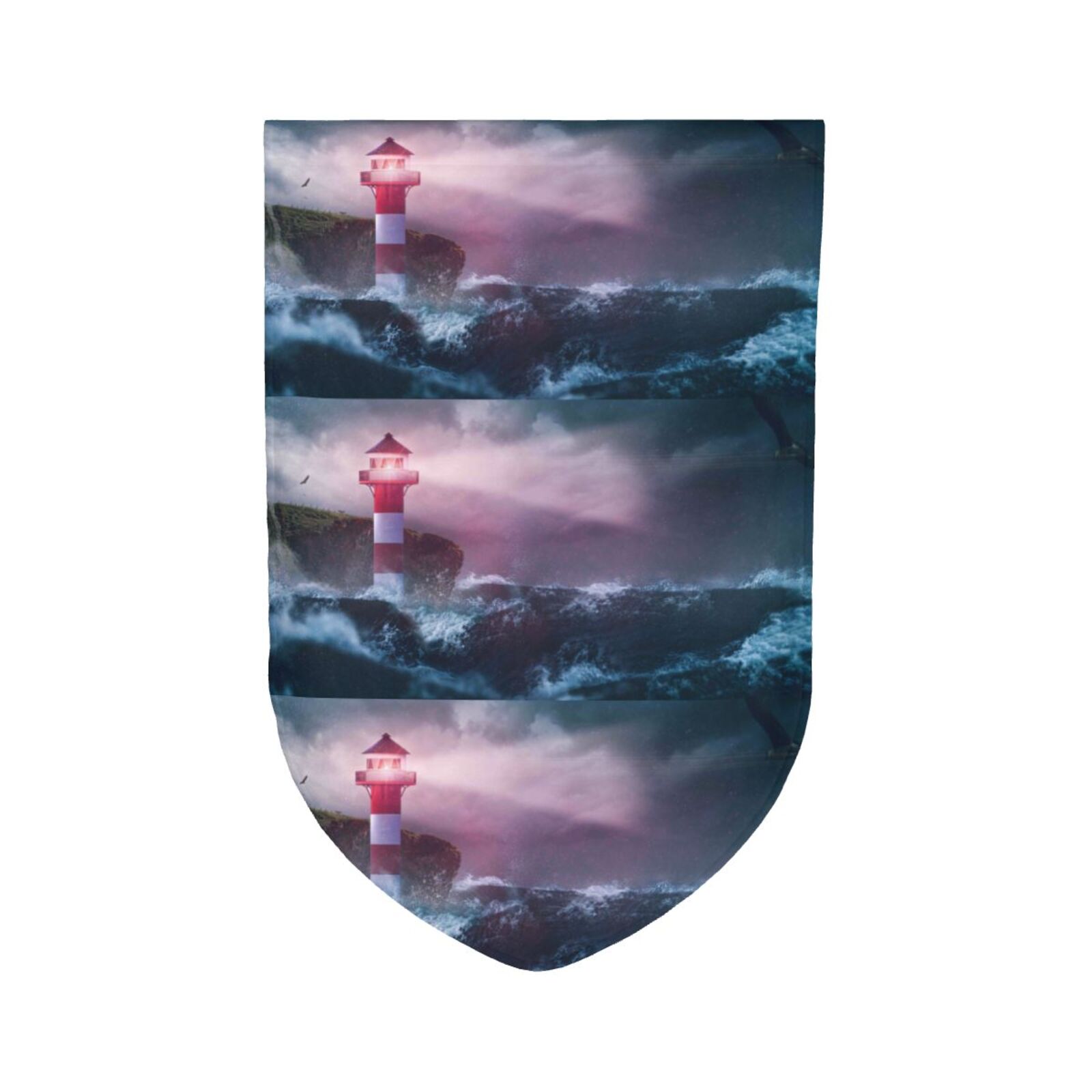 Sigee lighthouse Waves Torrential Rain Printed Flag12.5 * 18in Outdoor ...