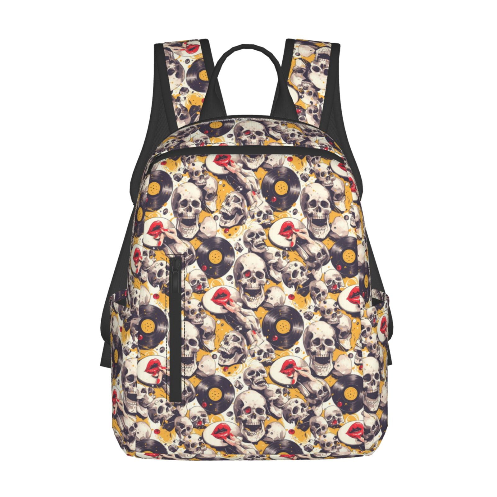 Sigee lips record rock Skull for Lightweight Backpack for Hiking ...