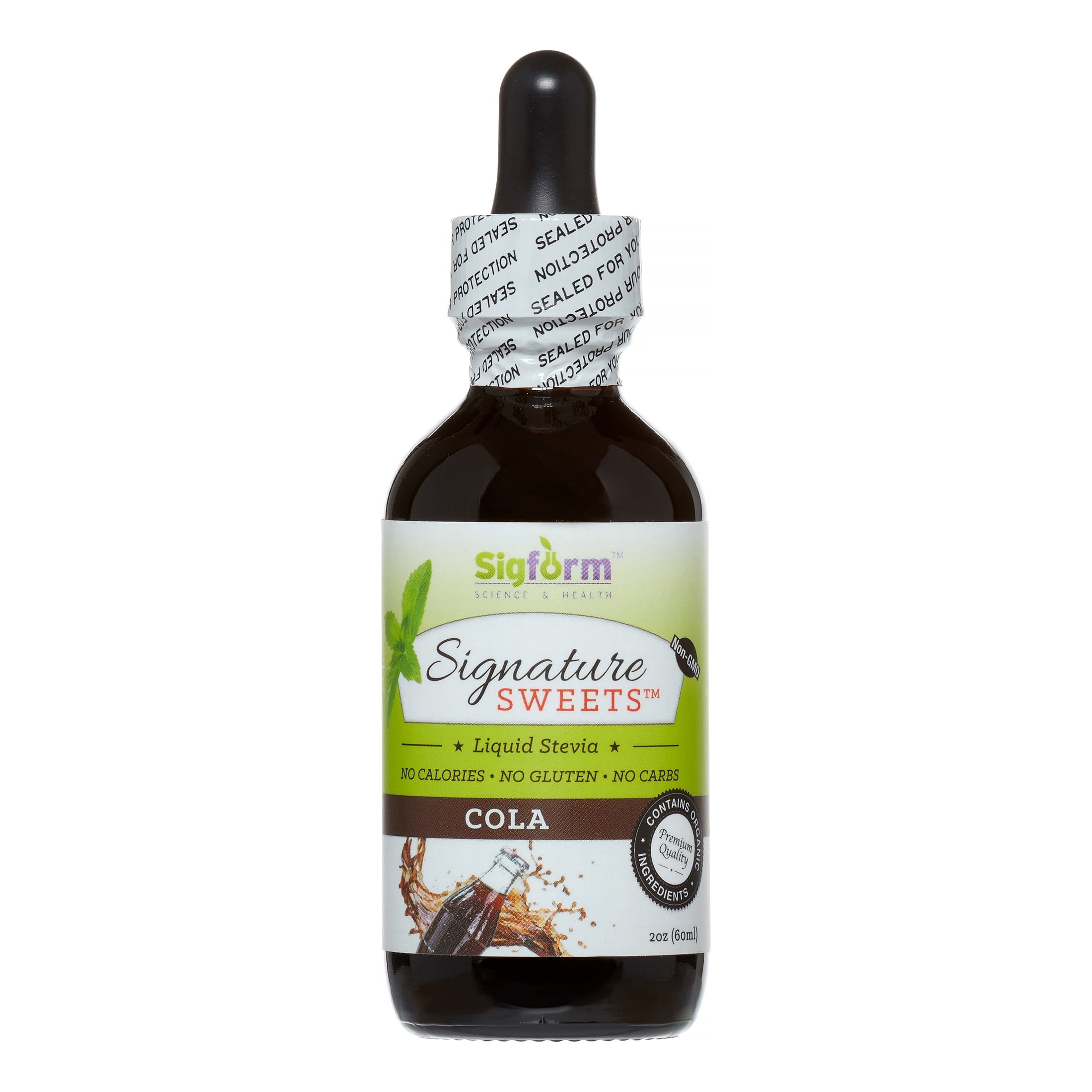 Sigform Stevia Drops, Cola , 2 Oz - Walmart.com