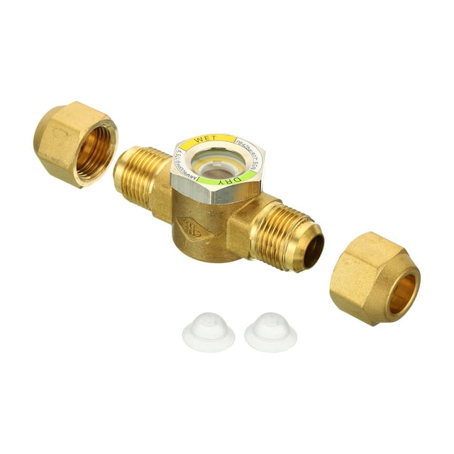 Sight Glass 1/2 x 1/2 SAE Universal Liquid Moisture Indicator for Air ...